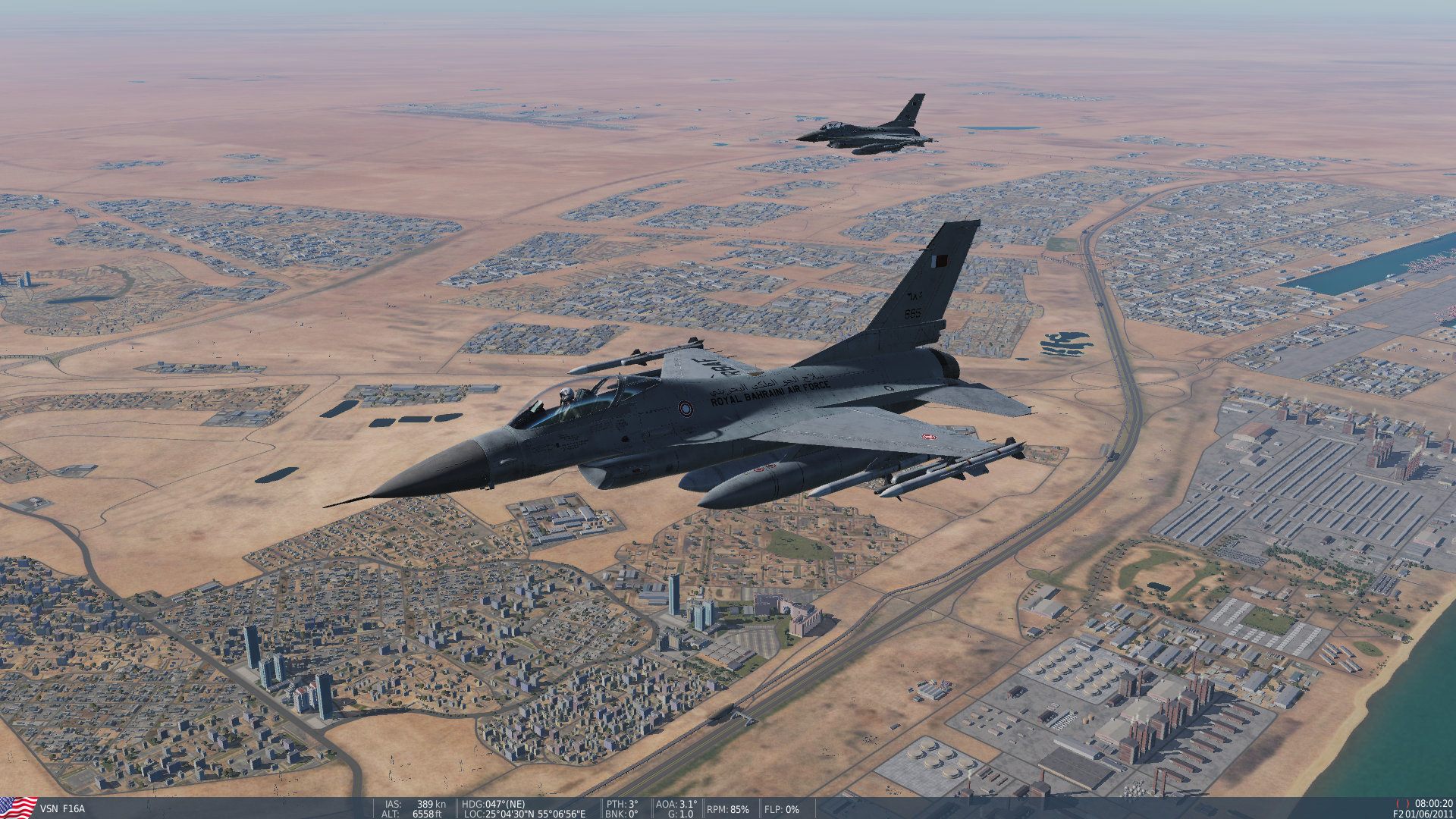 Flyable VSN_F-16 Royal Bahraini Air Force