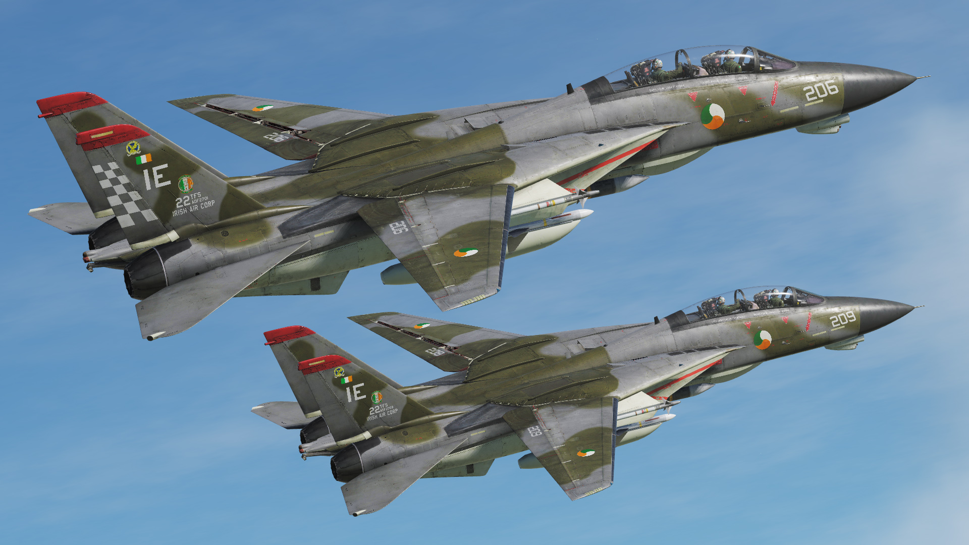 Irish Air Corp 22nd T.F.S "Fighting Irish" F-14B Tomcat