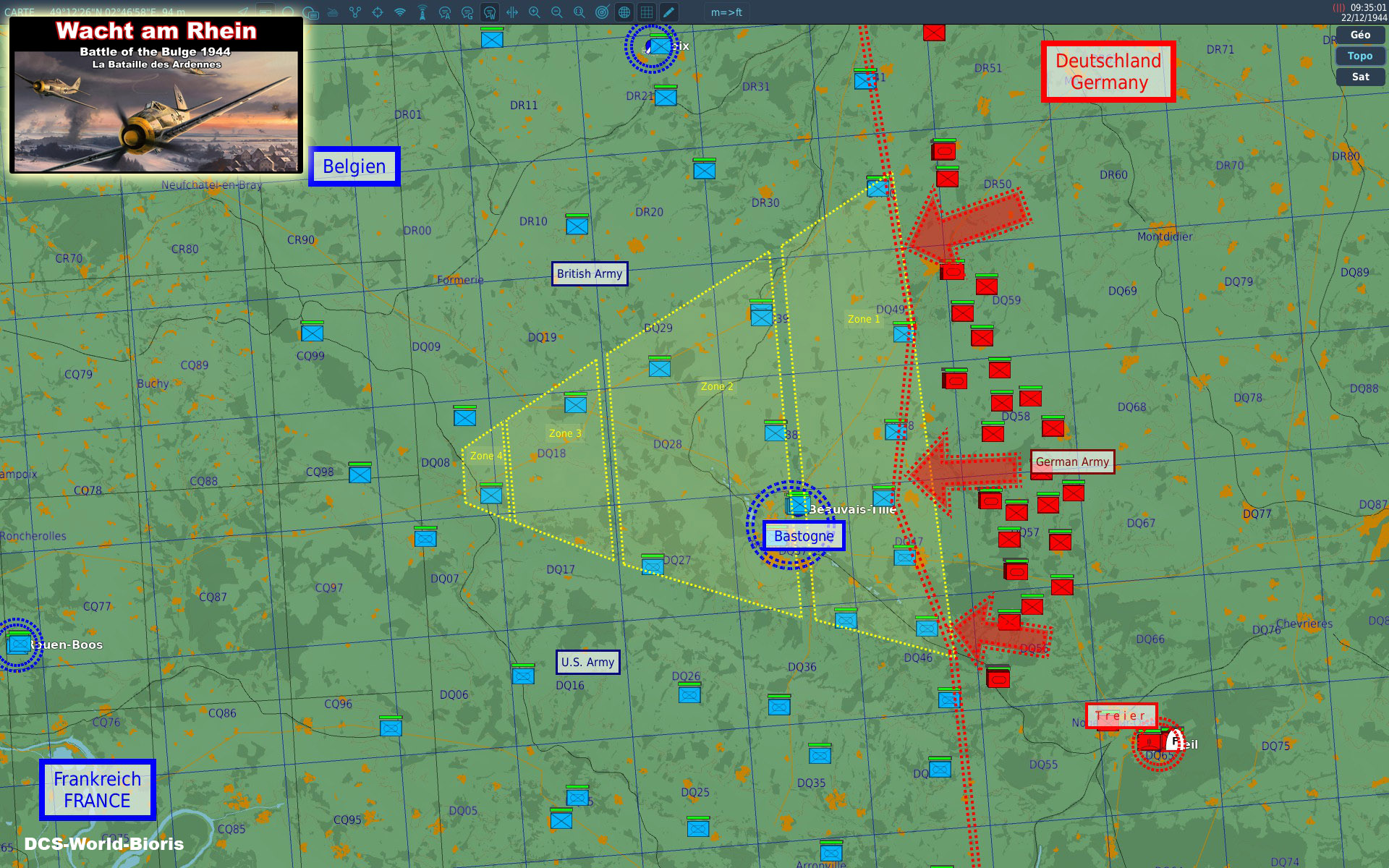 Wacht am Rhein - Battle of the Bulge - Normandy 1944 / FW-190 / BF-109 ...