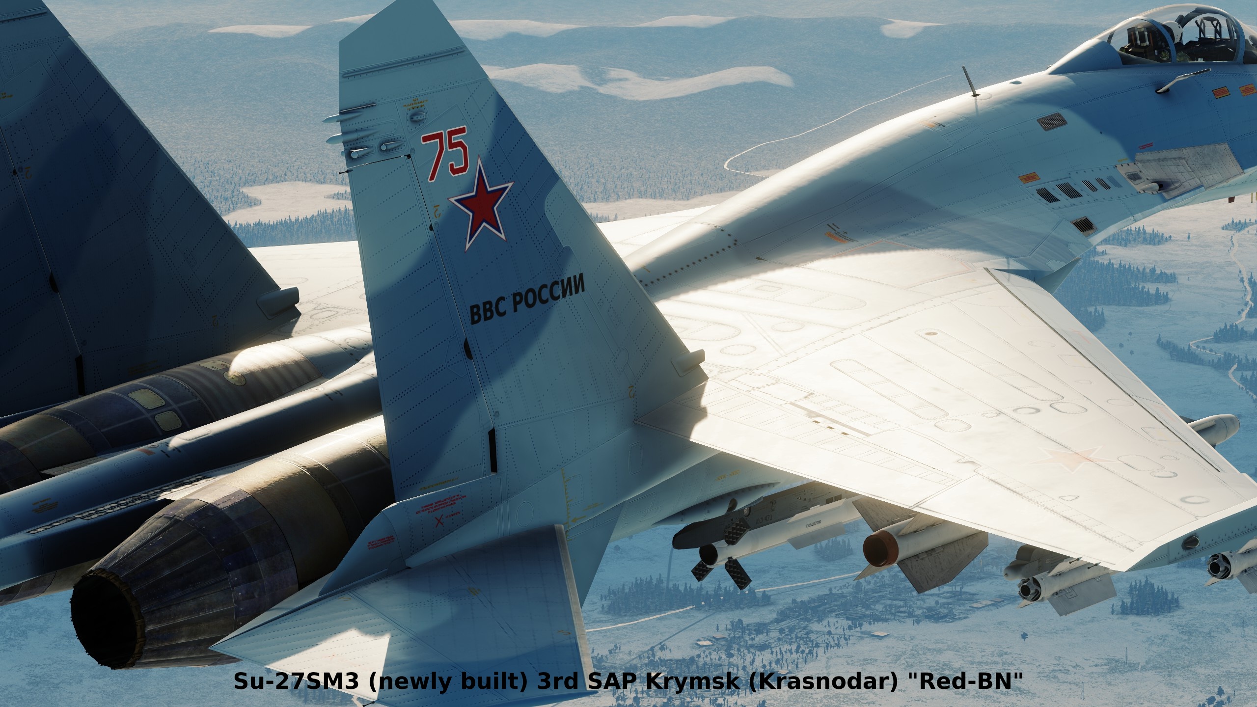 Su-27P and Su-27SM3 Modern Russian VVS/VKS skins + roughmets/normals (38th IAP, 790th IAP, 3rd SAP)