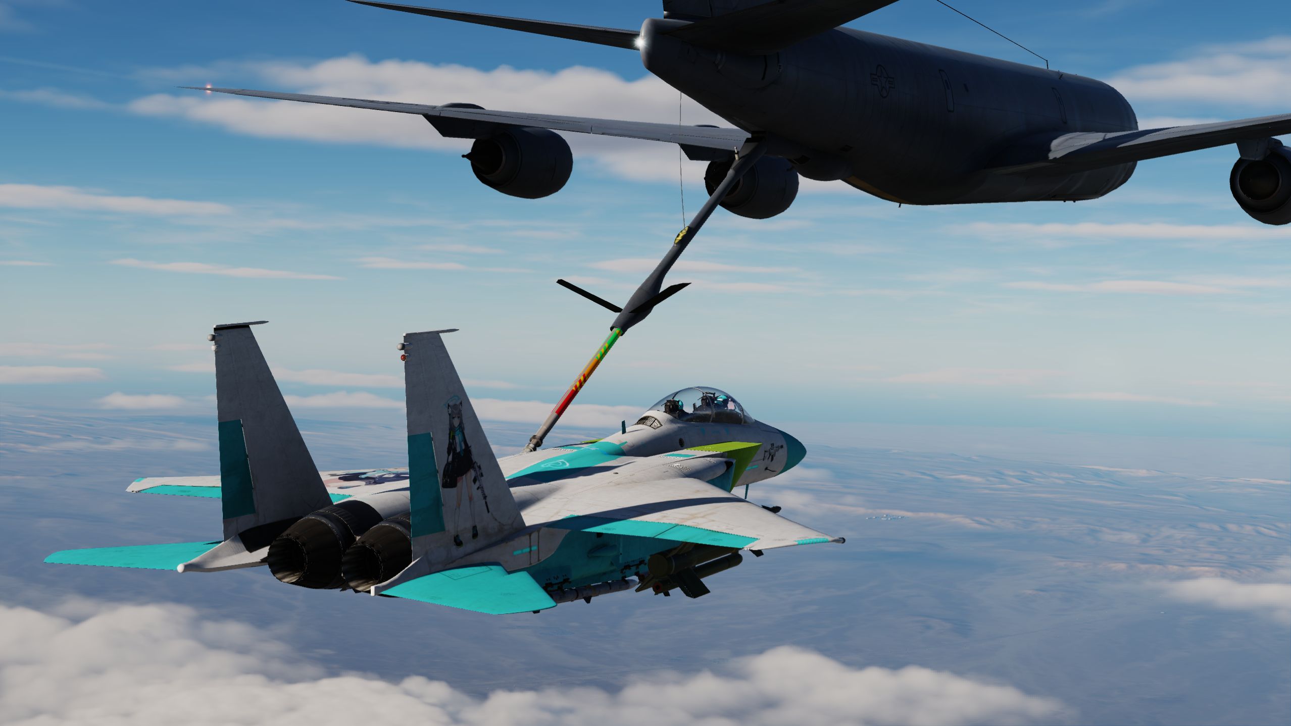 F-15E S4+ Blue Archive 砂狼シロコ (Sunaookami Shiroko) Livery