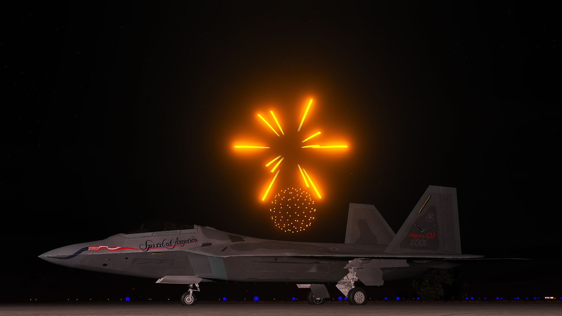 F-22A AF91-001 "Spirit of America"