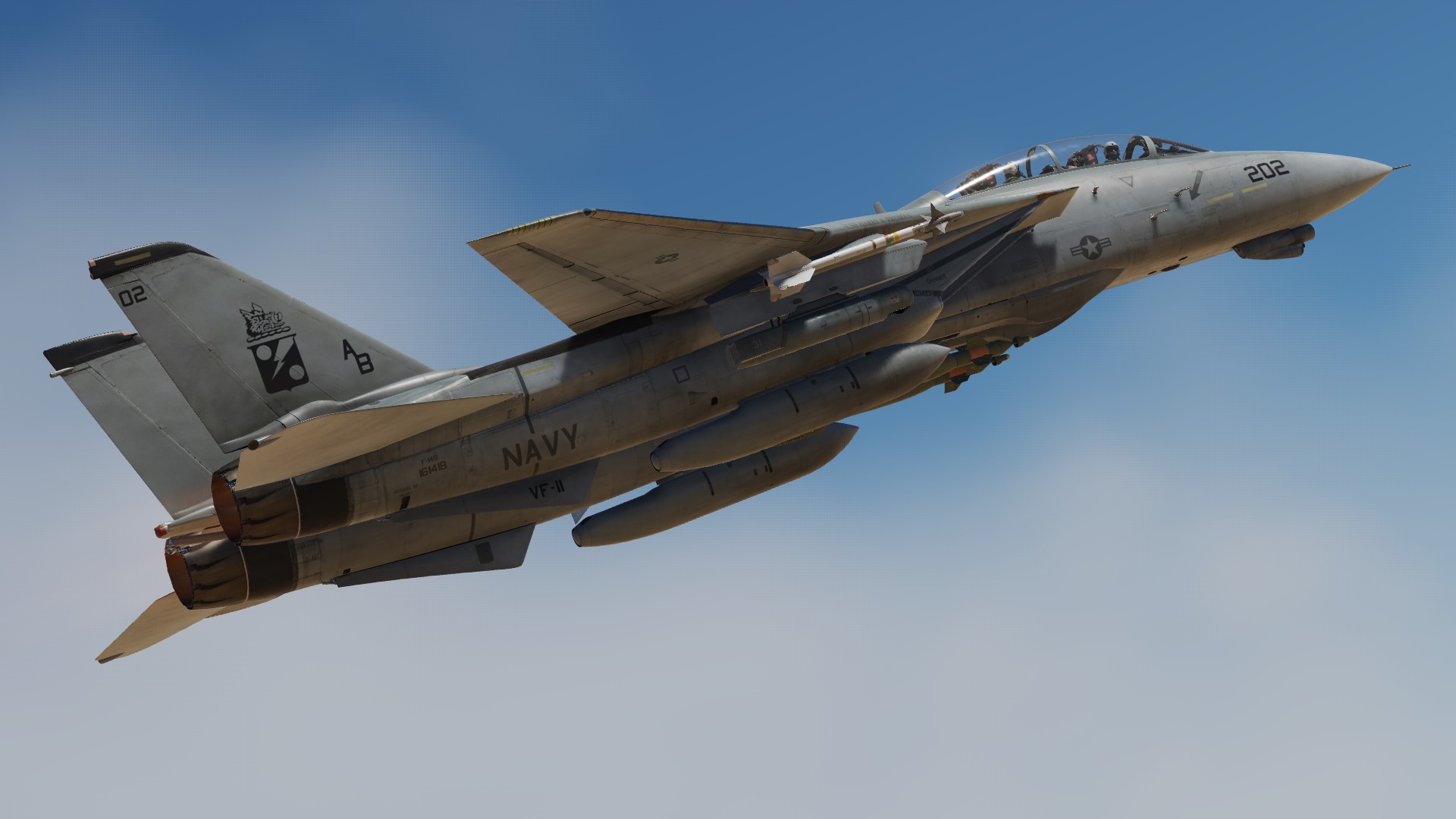 F-14B VF-11 Red Rippers 2020s fictional Skin Pack 1 update 2025/02/17