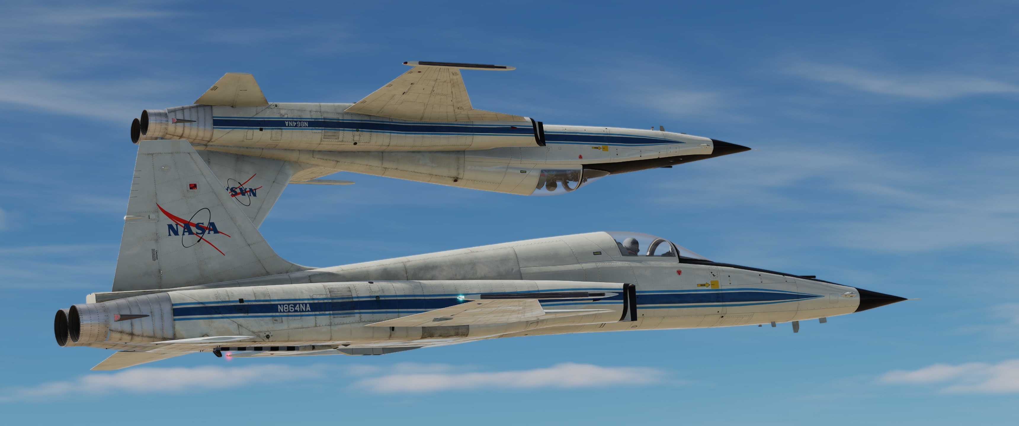 NASA T-38 Livery Retextured For the F-5E