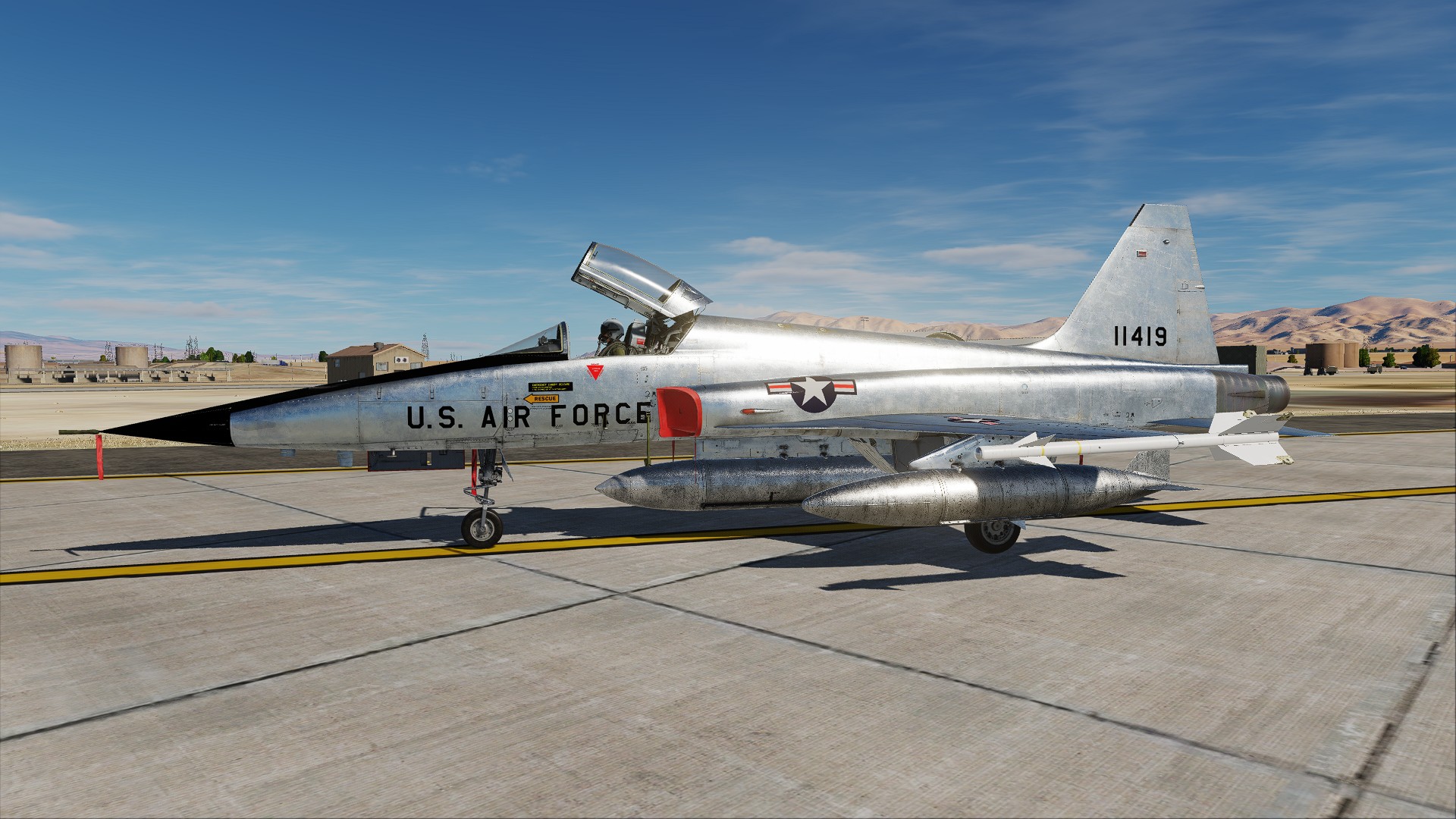 F-5A USAF bare metal for the Remastered F5