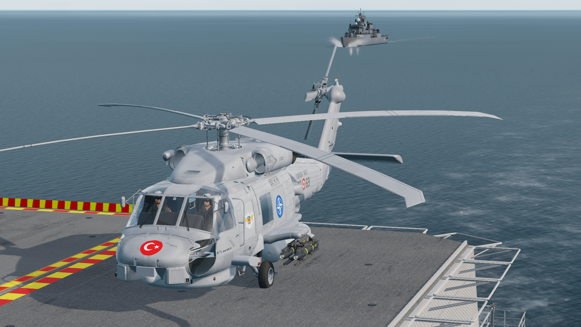 Turkish Navy Seahawk (TCB-69 from Malaga Port visit of TCG Salihreis) (for SH-60 submod)