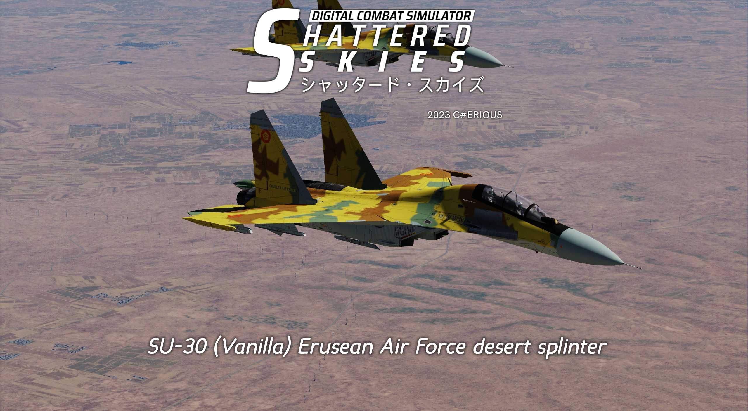 Shattered Skies Project - Su-30 (Vanilla) Erusean Air Force desert splinter