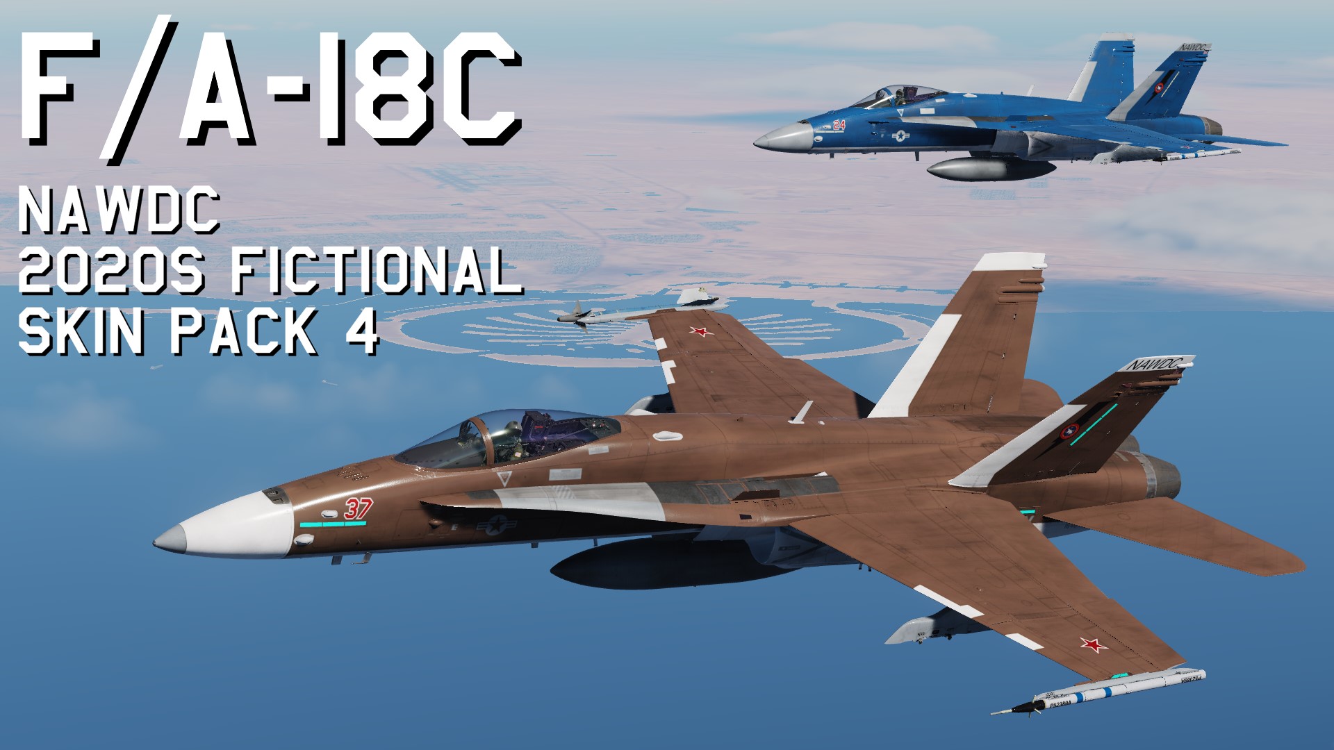 FA-18C NAWDC 2020s fictional 4K Skin Pack 4 update 2024/12/14