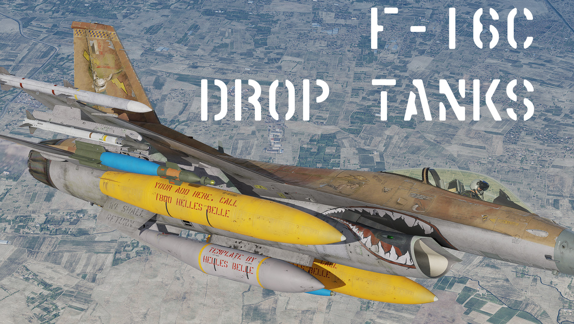F-16C PSD Template for External Fuel Tanks