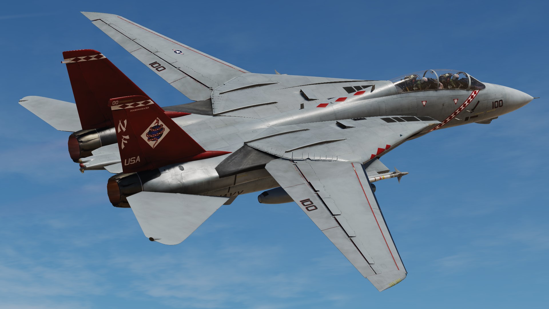 F-14B VF-102 Diamondbacks 2020s fictional Skin Pack 1 update 2025/02/17