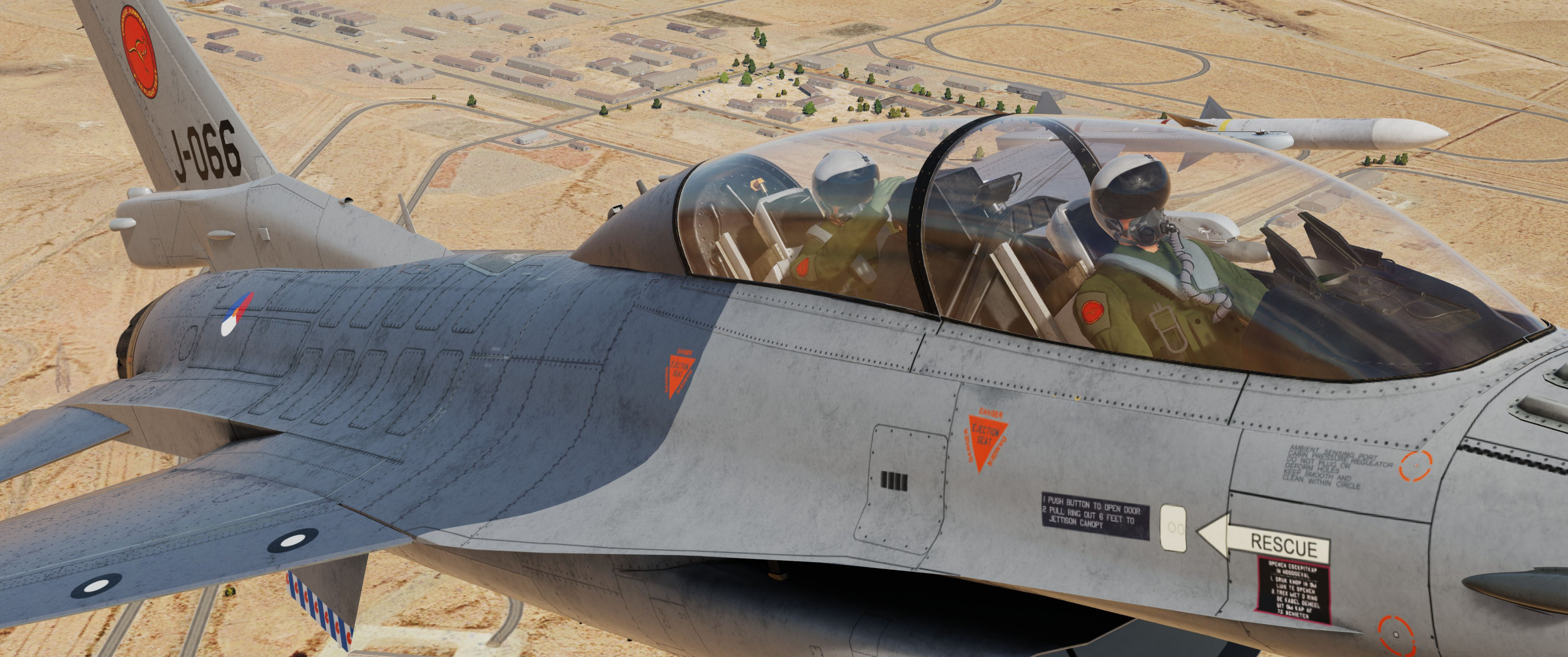 F-16D(BM) SUFA Mod J-066 RNLAF - Orange Jumper. ( updated version )