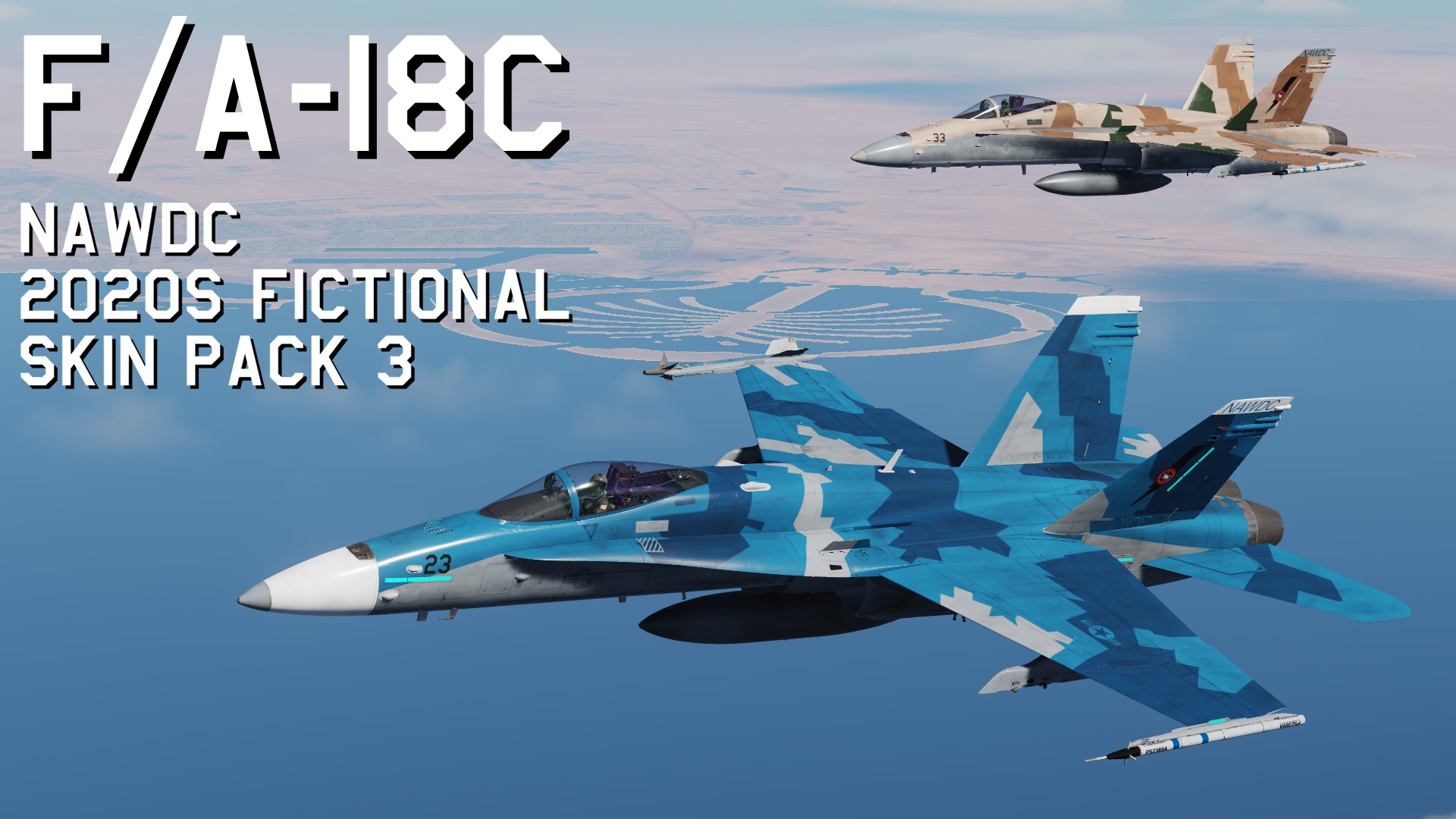 FA-18C NAWDC 2020s fictional 4K Skin Pack 3 update 2024/12/14