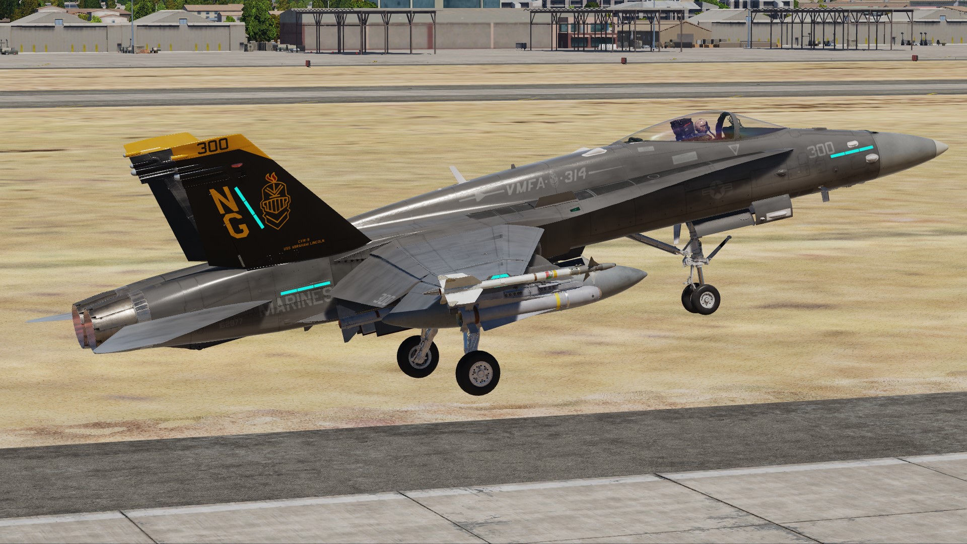 FA-18C VMFA-314 Black Knights 2020s fictional 4K Skin Pack 1