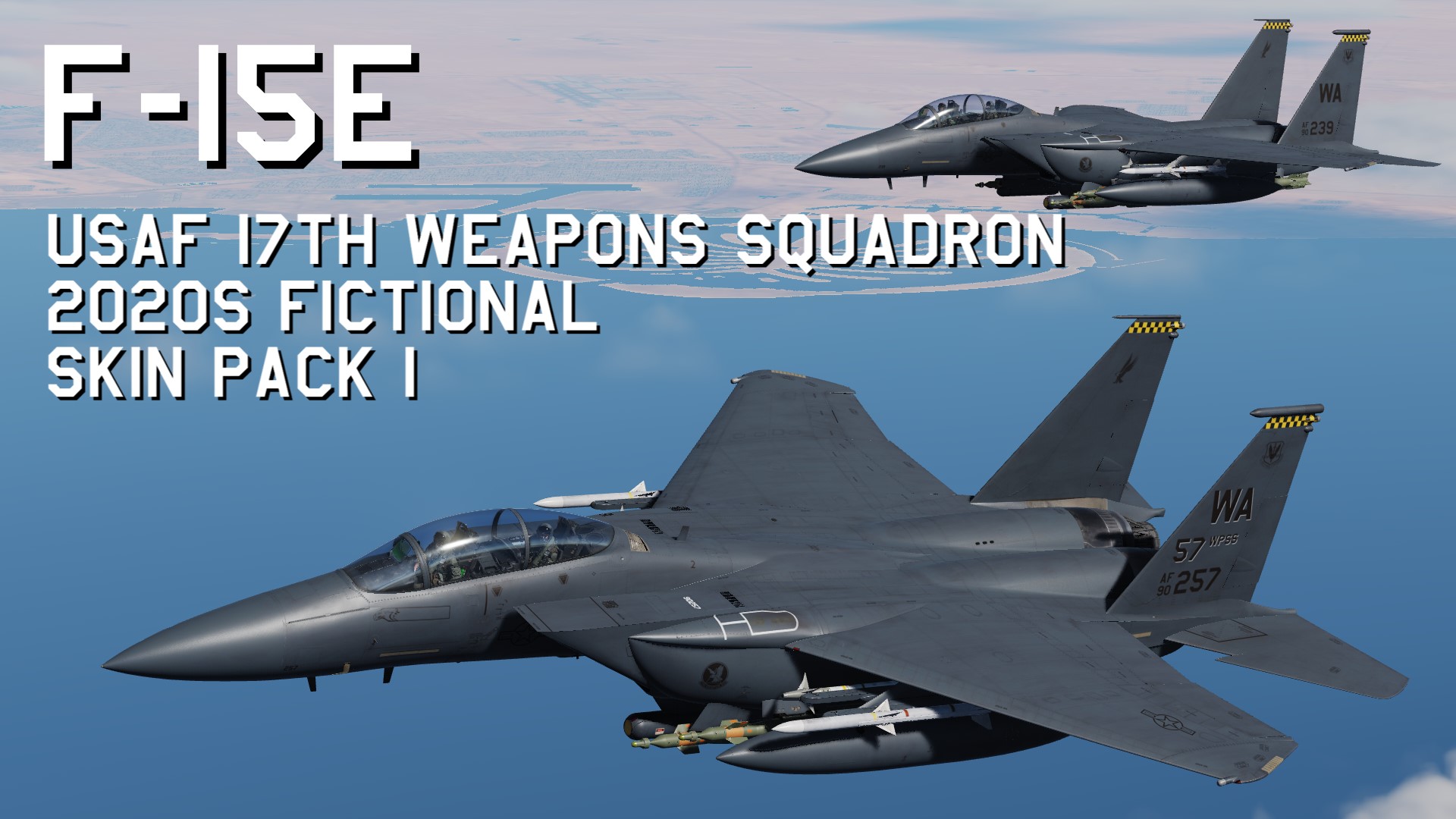 F-15E USAF 17th Weapons Squadron 2020s fictional Skin Pack 1 update 2025/03/14