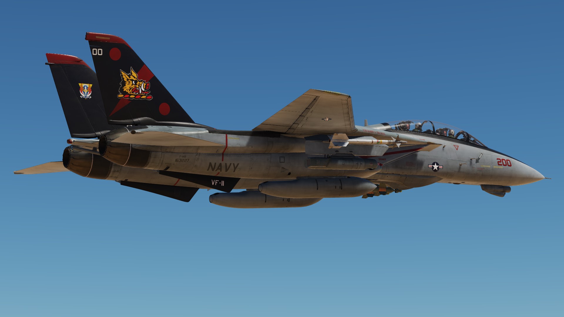 F-14B VF-11 Red Rippers 2020s fictional Skin Pack 1 update 2025/02/17