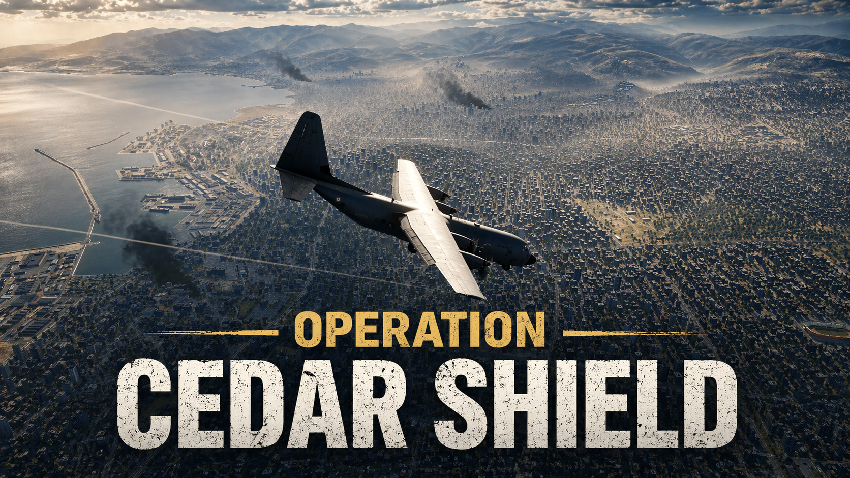 Operation Cedar Shield - tactical landing at Beirut