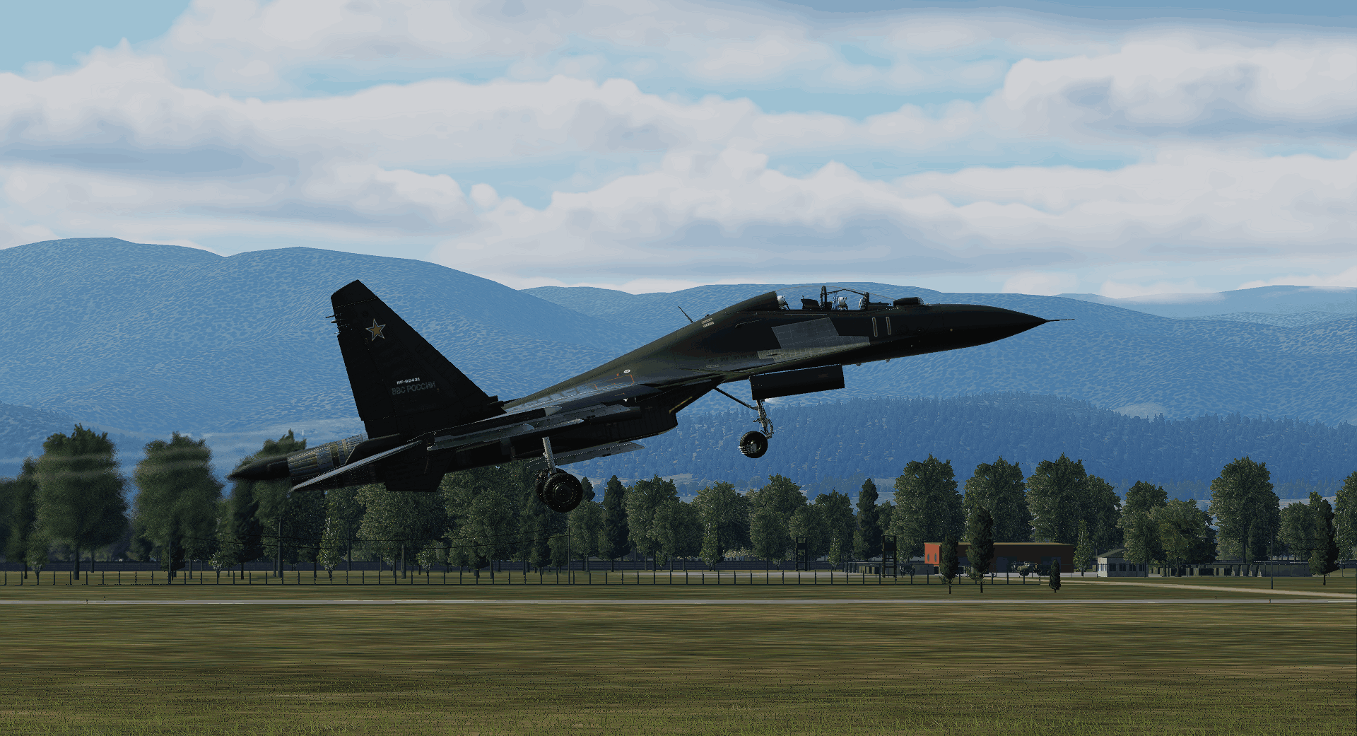 Су-27УБ Тёмно-серый (Su-30Sm)