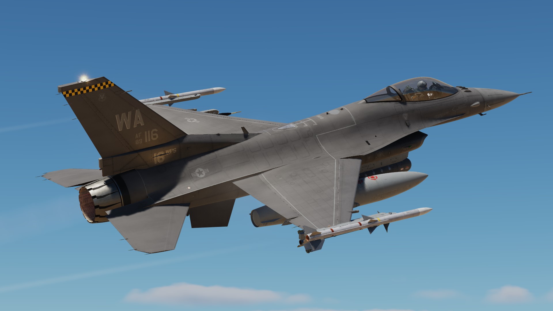 F-16C USAF 16th Weapons Squadron 2020s fictional Skin Pack 1 update ...