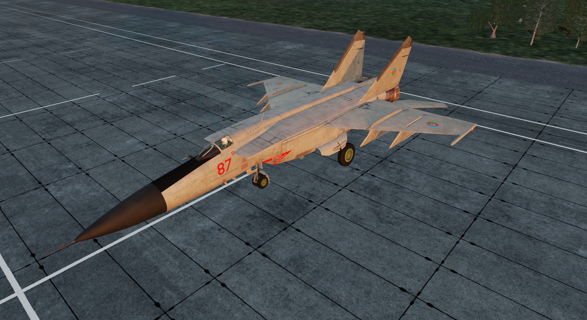 MiG-25P Azerbaijiani Air Force b/n 87