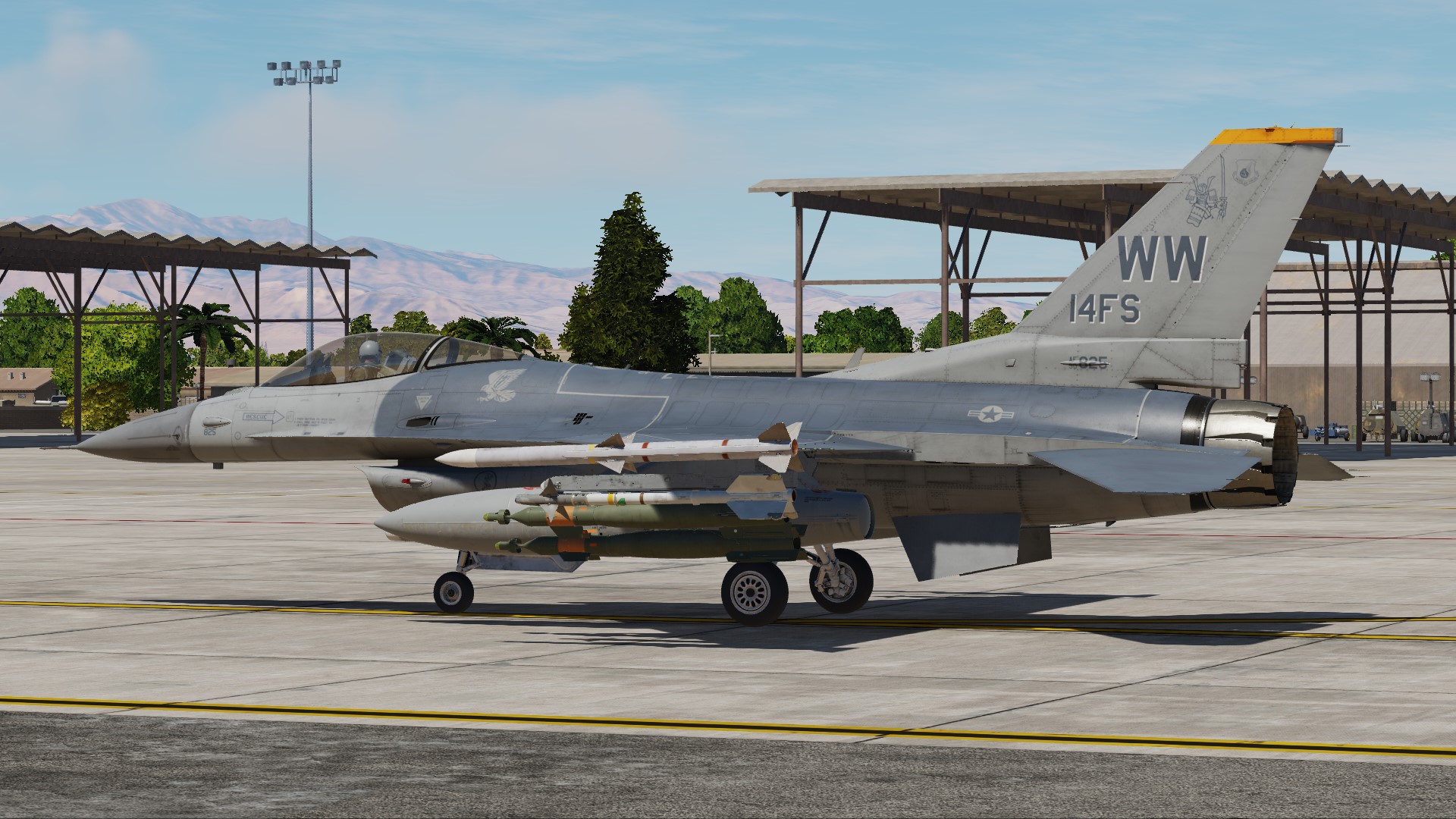 F-16C USAF 14th Fighter Squadron 2020s fictional Skin Pack 2