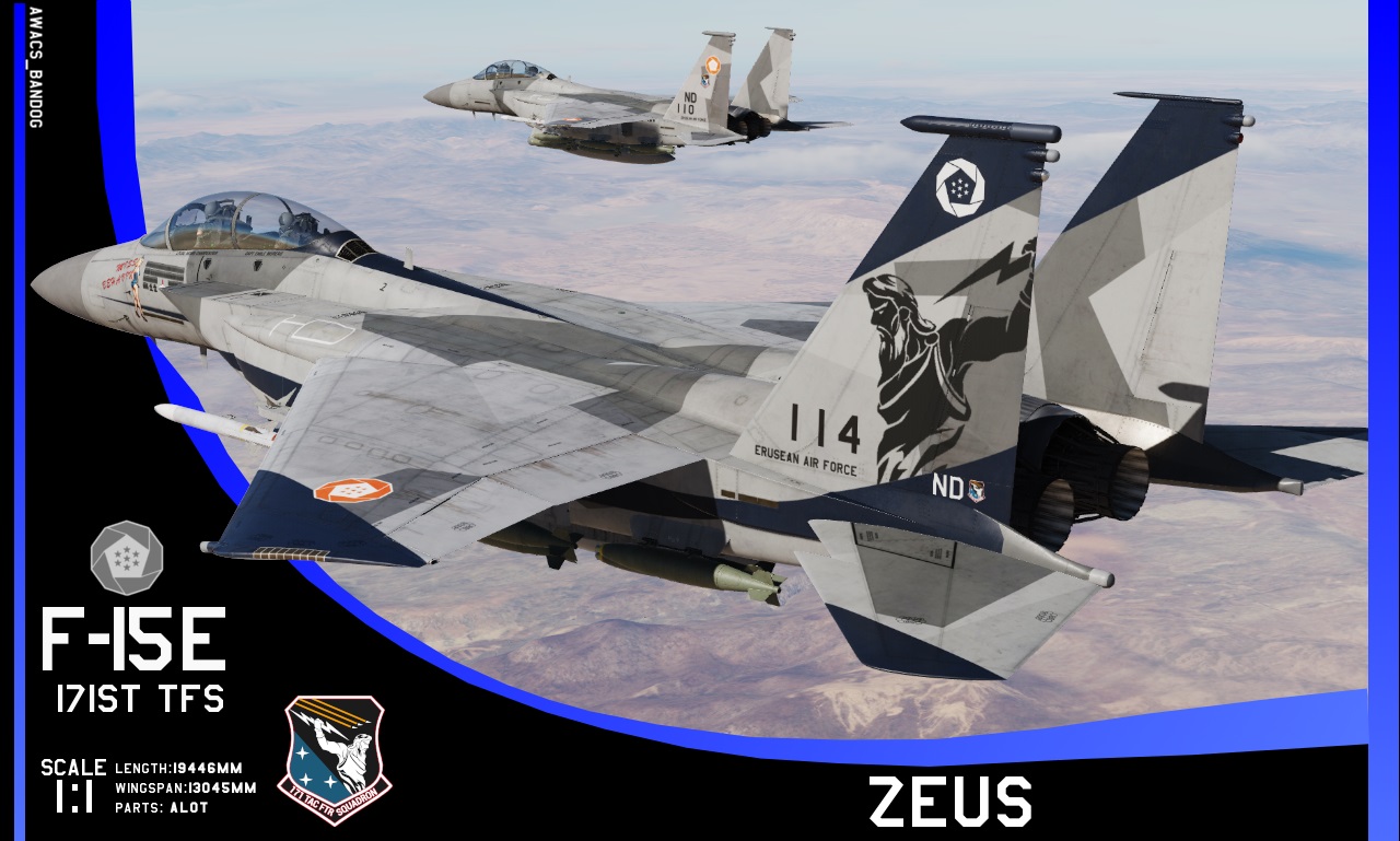 Ace Combat - Erusean Air Force 171st Tactical Fighter Squadron 'Zeus' F-15E