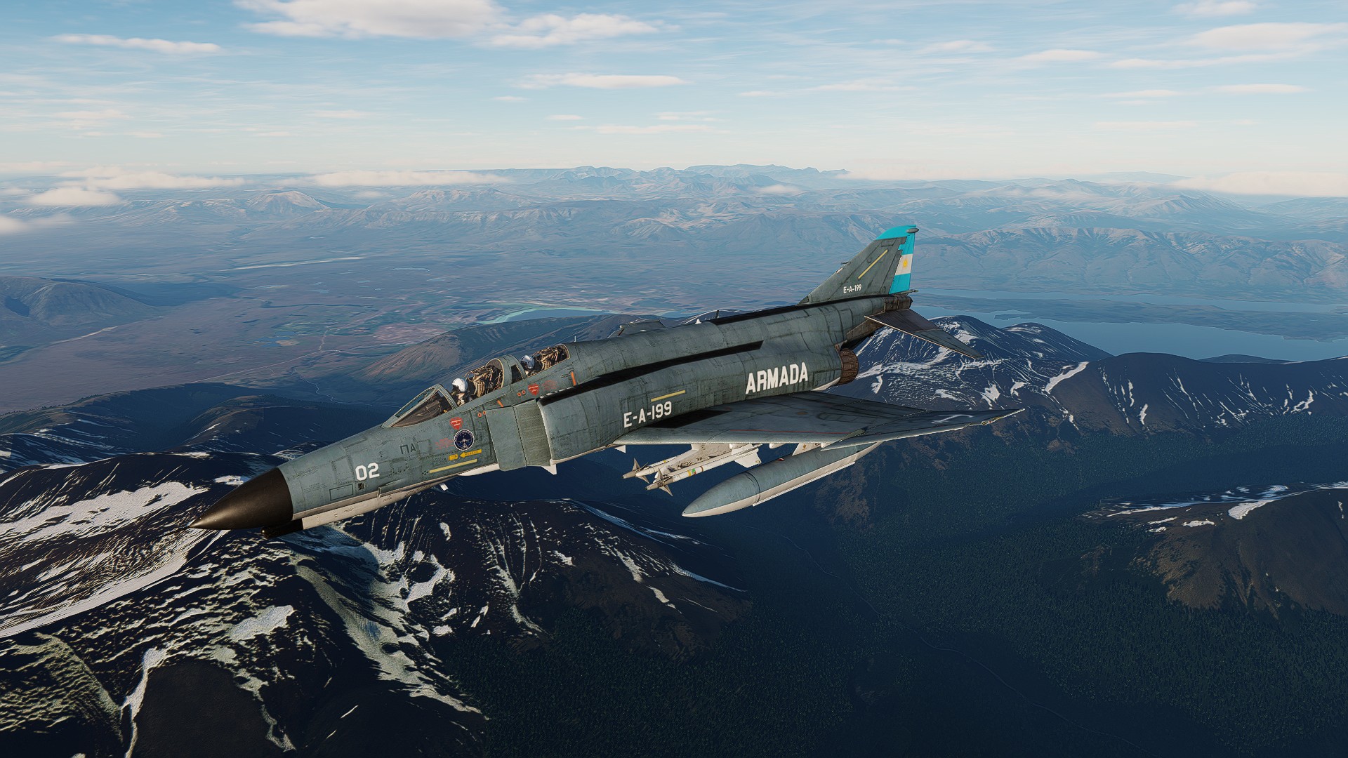 F-4e fictional Armada Argentina skin w/ clean cockpit