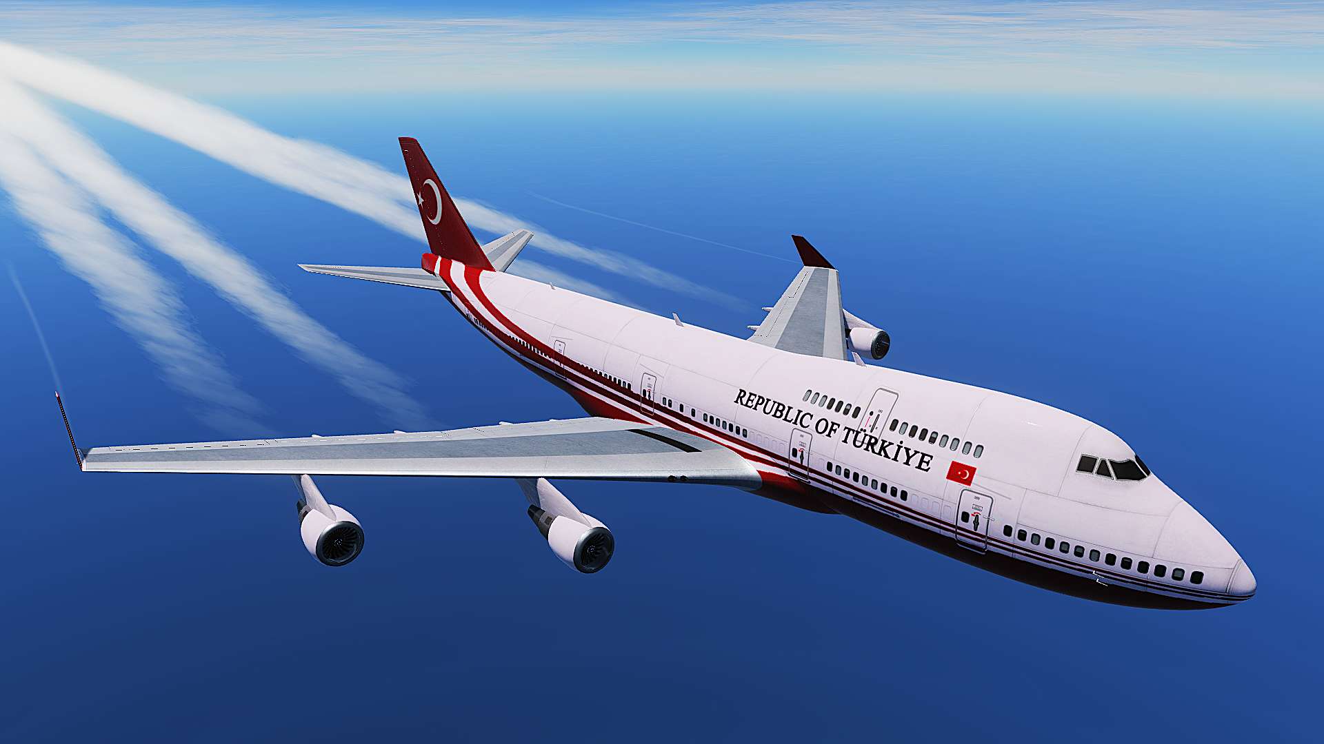 Turkish Government VIP Aircraft (TC-TRK) B747-8 Fictional livery for ...