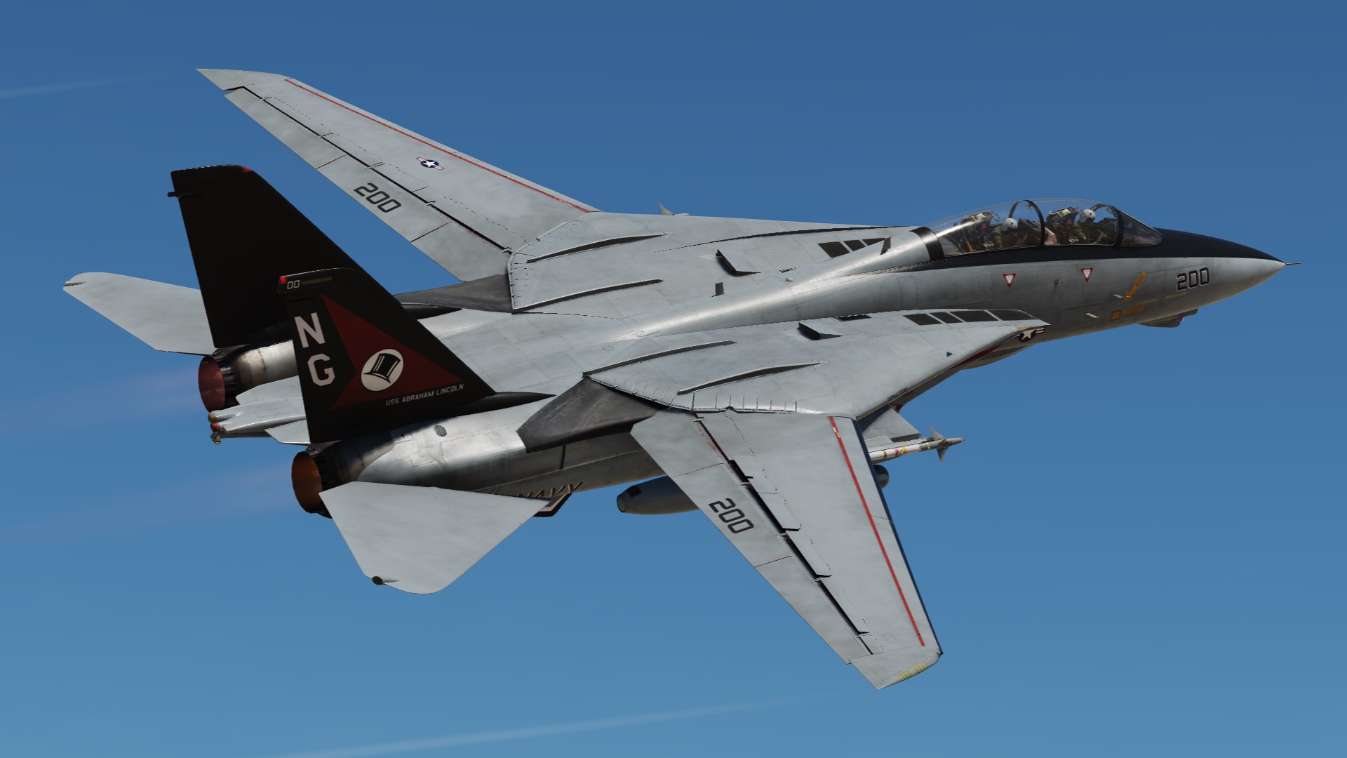 F-14A VF-14 Tophatters 2020s fictional Skin Pack 1 update 2025/02/17