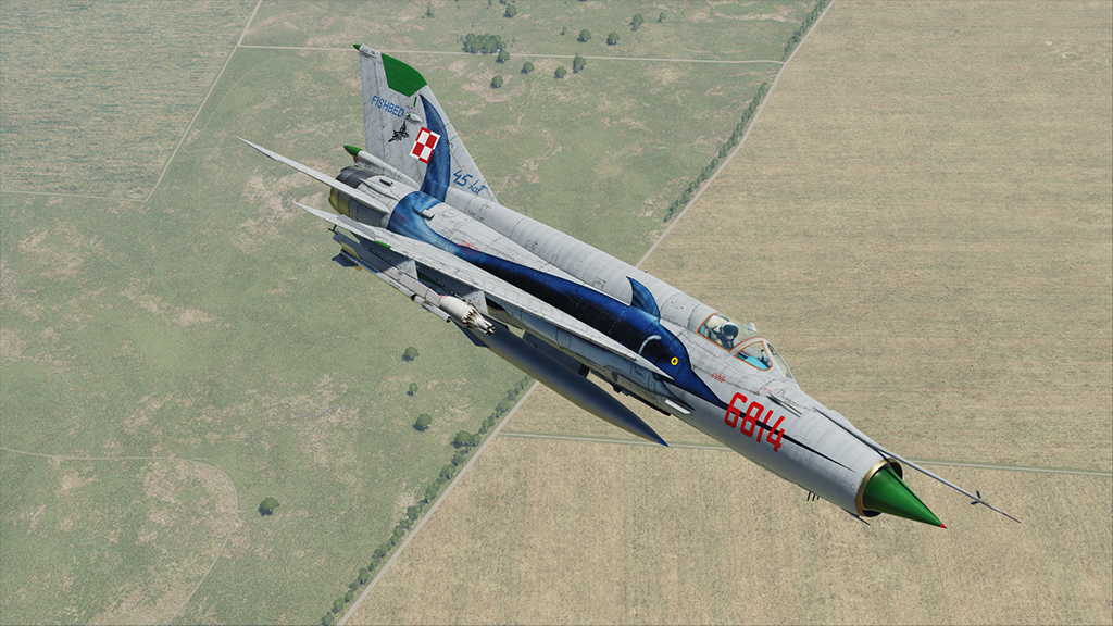 MiG 21 Polish Air Force 3 ELT 6814 Red 45th Anniversary