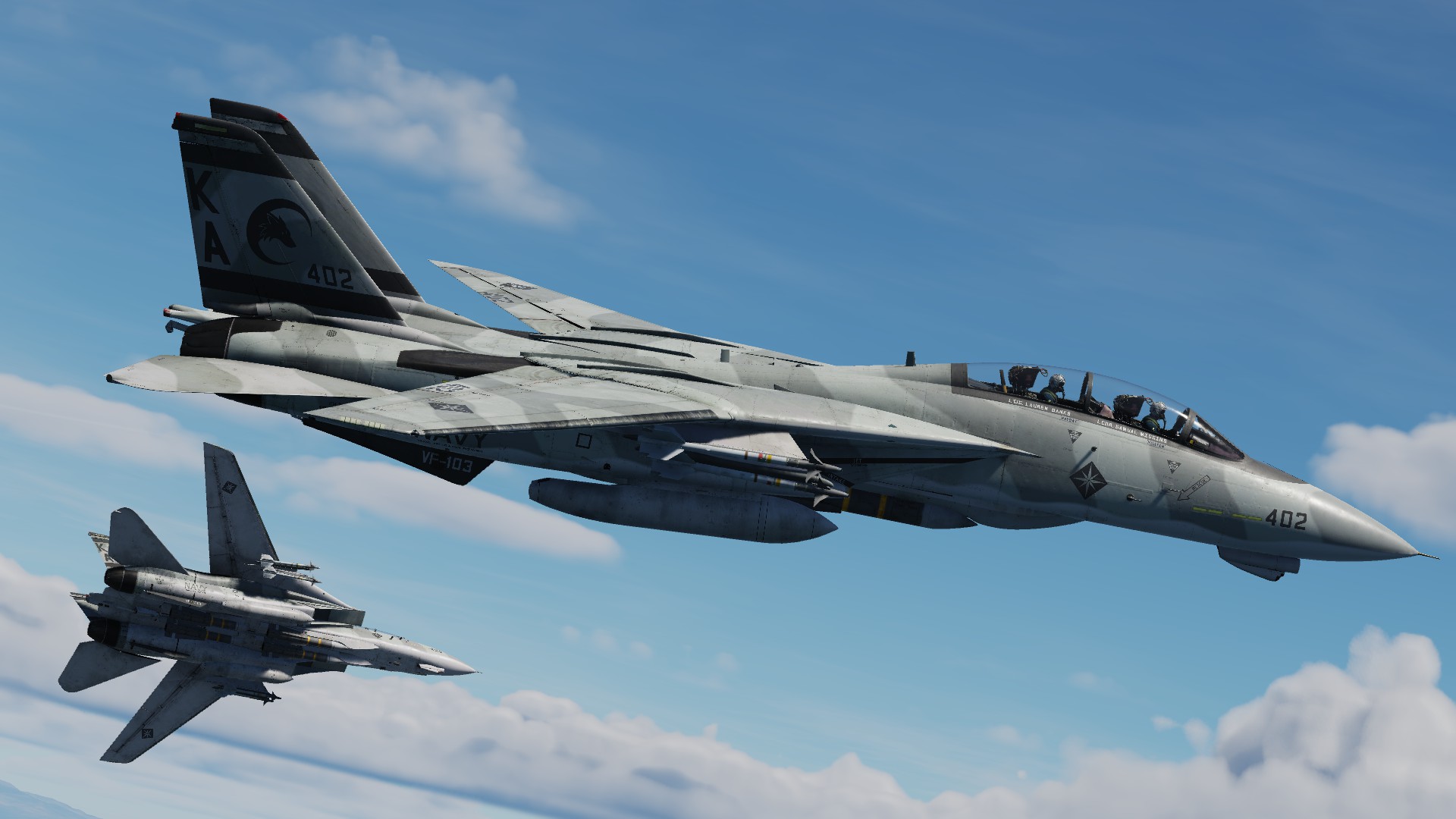 Republic of Emmeria Navy, F-14B Tomcat, Ace Combat 6, (VF-103 Luna Wolves)