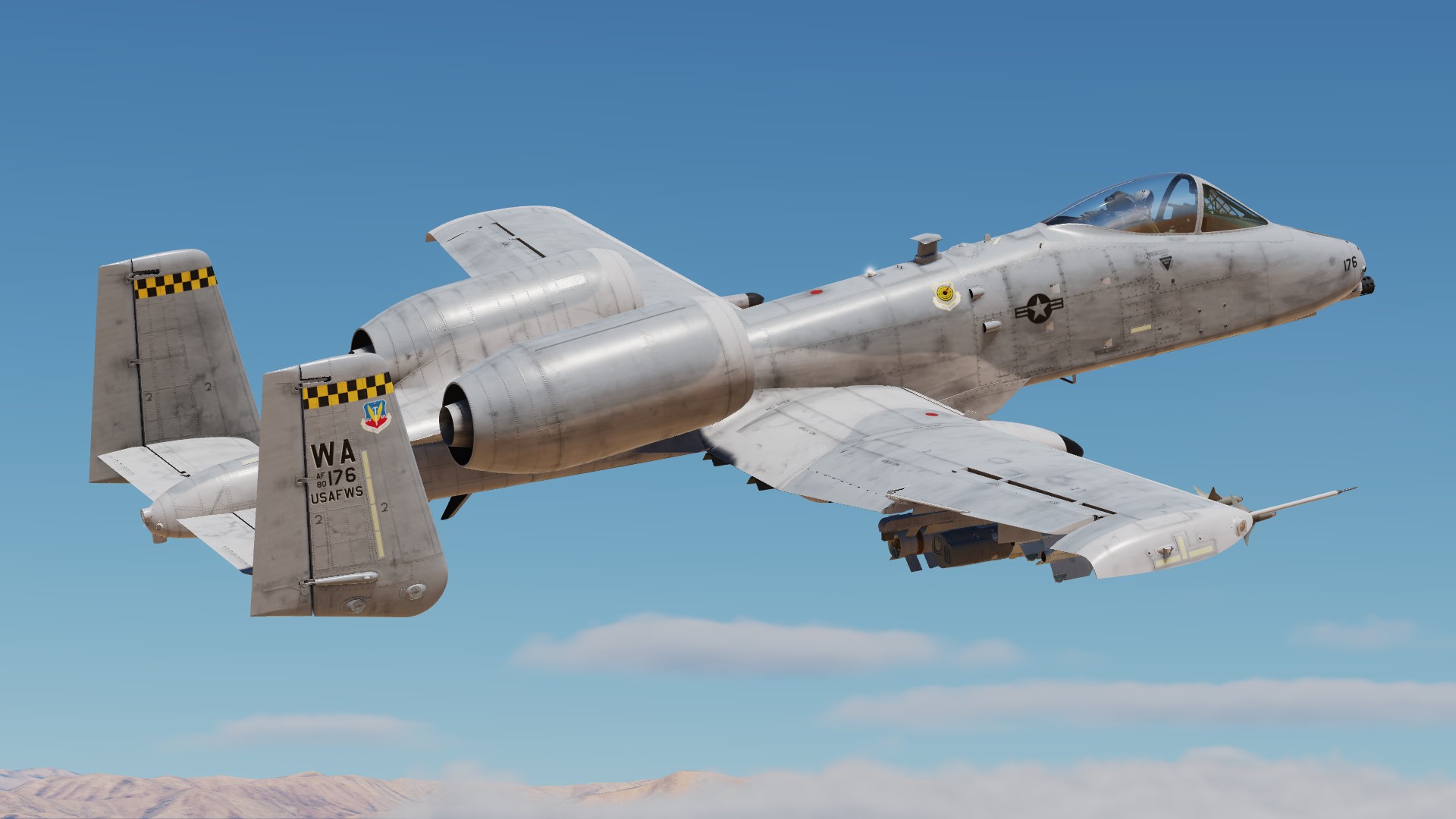 A-10C II USAF 66th Weapons Squadron 2020s fictional 4K Skin Pack 1 ...