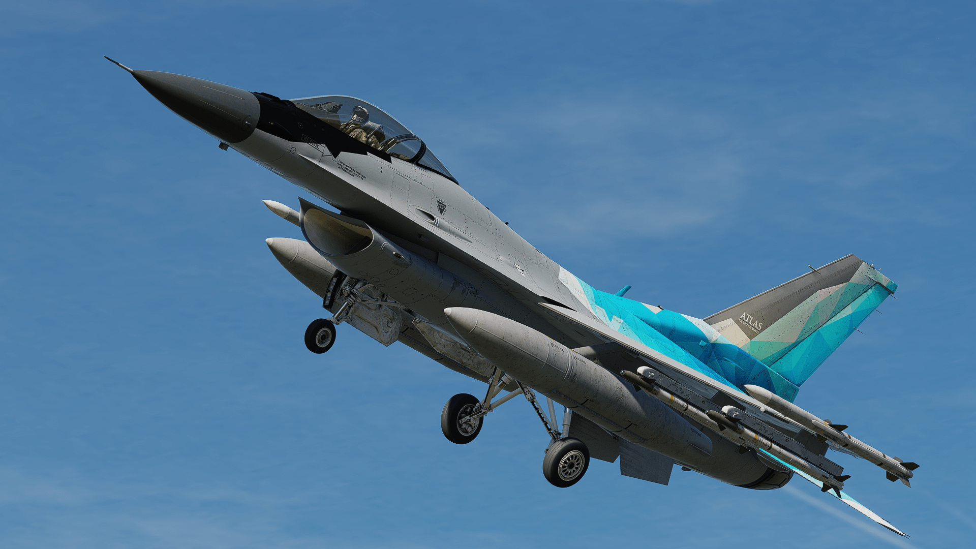 Atlas - F16 Blue Geometric