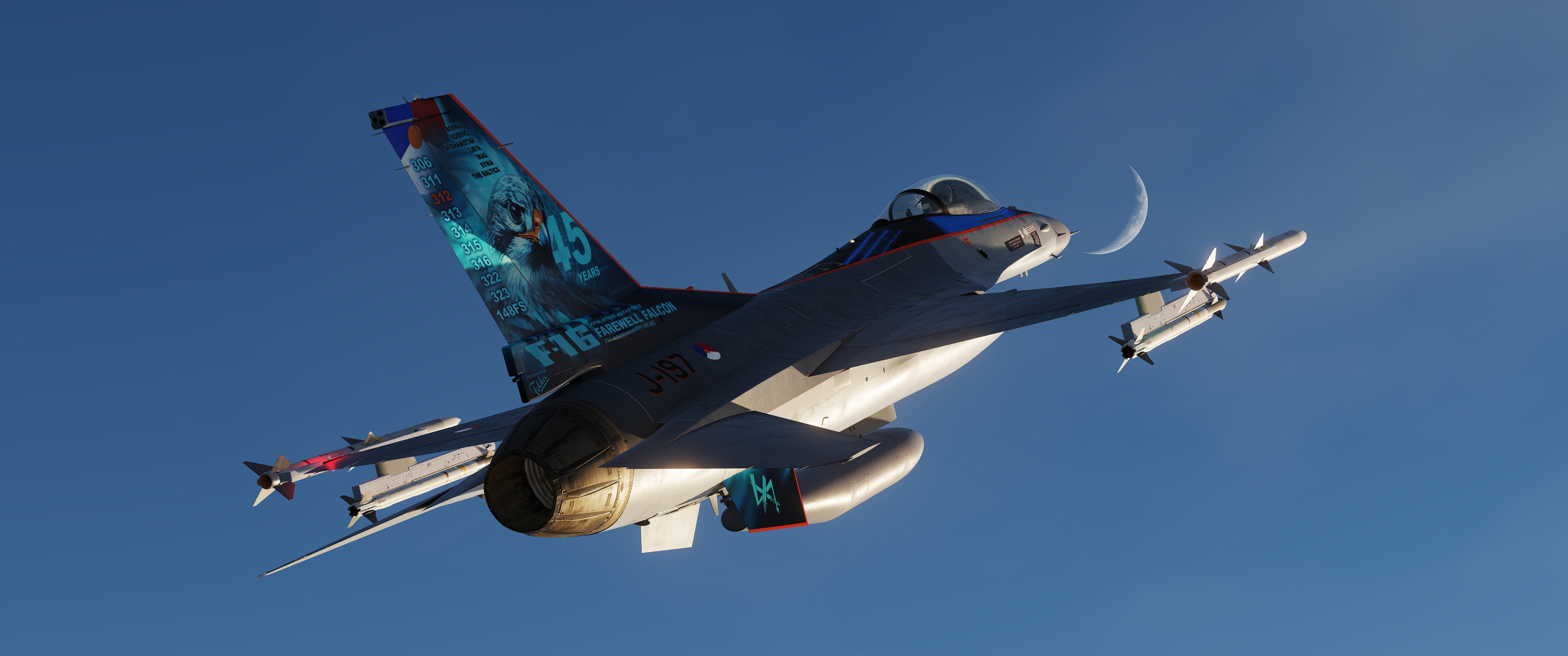 RNLAF J-197 F16 Farewell Falcon - Standard DCS F16C version 1 by Wine