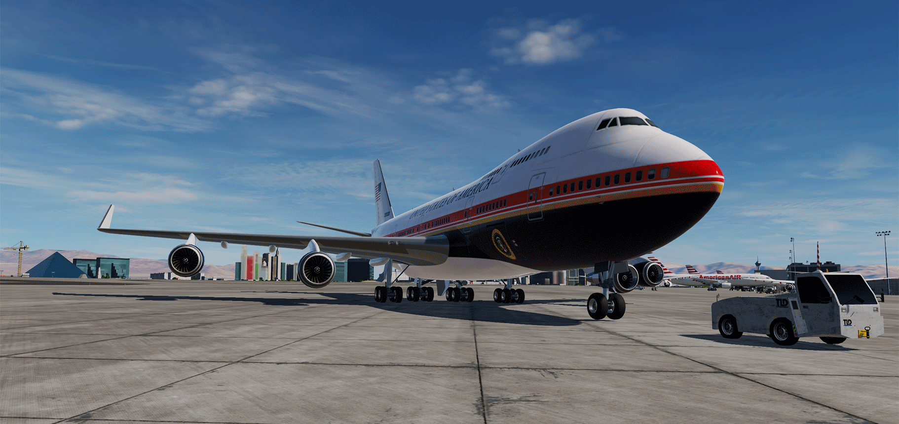 AI Aircraft. Civilian Aircraft Mod Livery. B-747 Air Force One