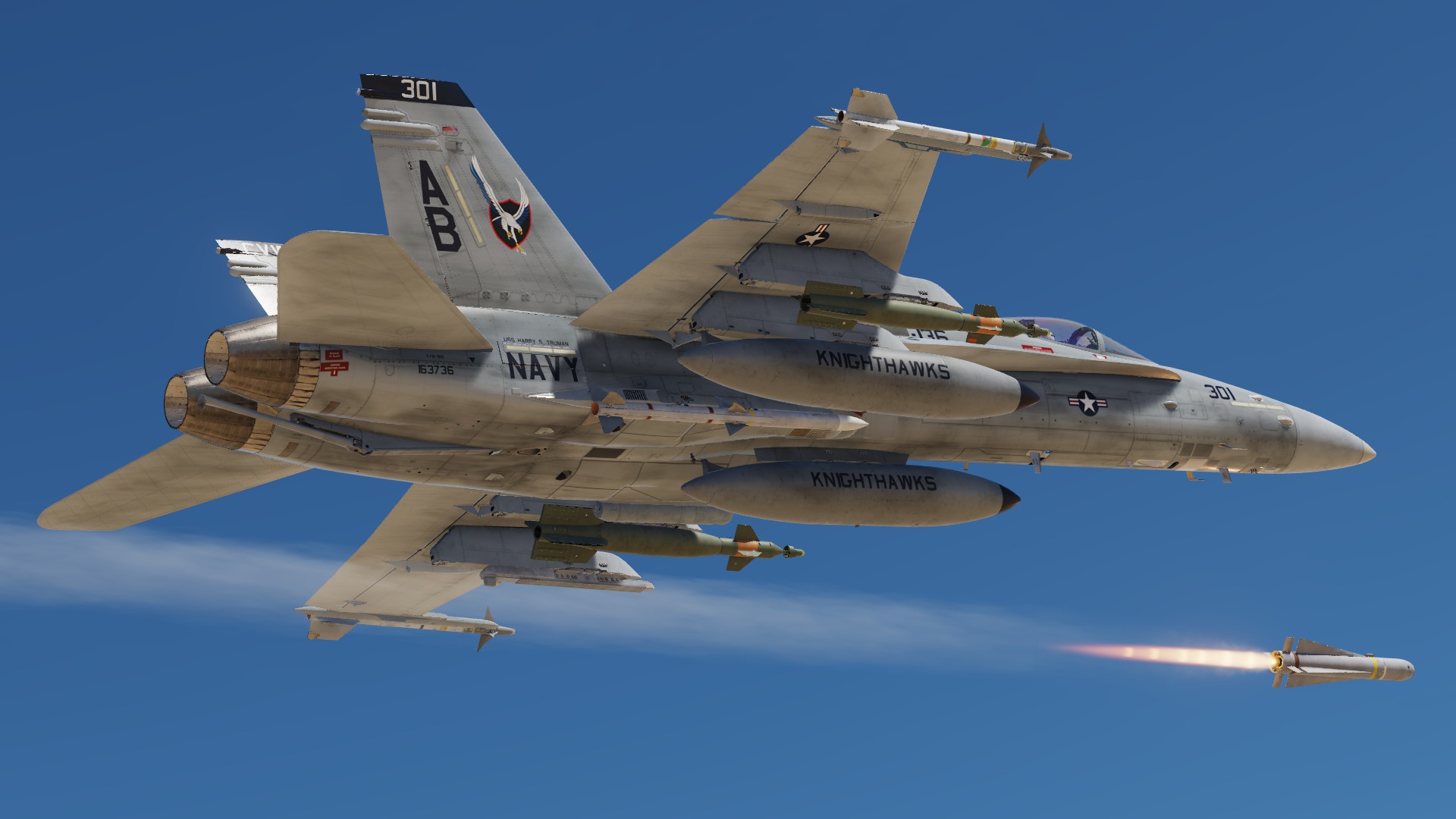 FA-18C VFA-136 Knighthawks 2020s fictional 4K Skin Pack 2 update 2024/06/06
