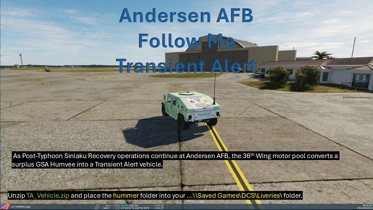 Andersen AFB Follow Me Transient Alert Vehicle