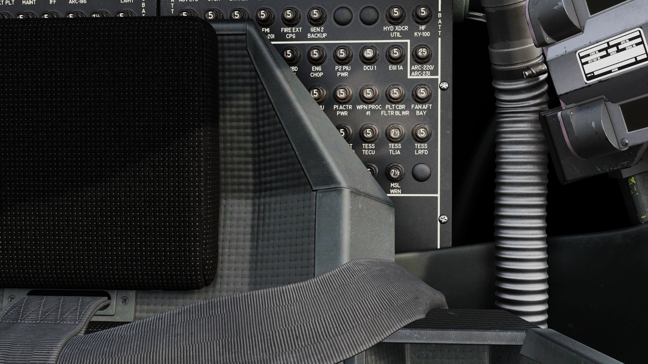 AH-64 Apache new seat texture