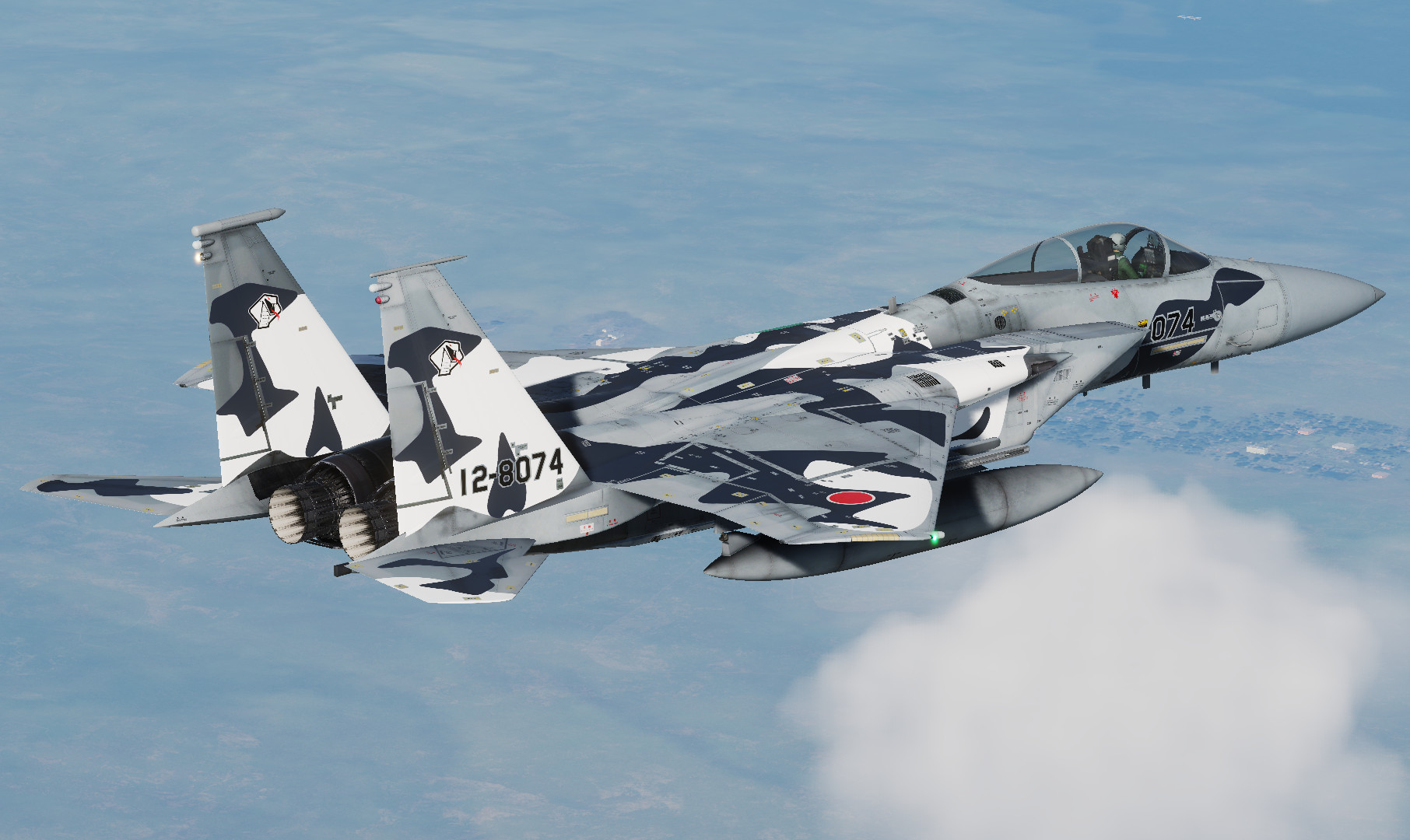 JASDF F-15DJ AGGRESSOR 12-8074 Skin {Fictional}