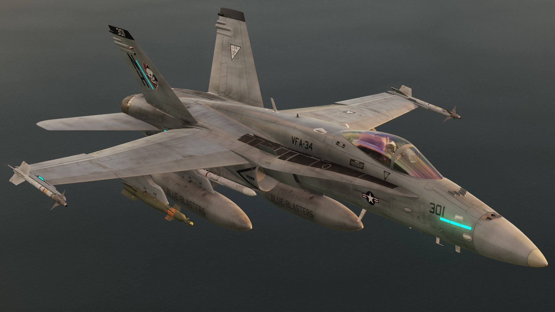 FA-18C VFA-34 Blue Blasters 2020s fictional 4K Skin Pack 2 update 2024 ...