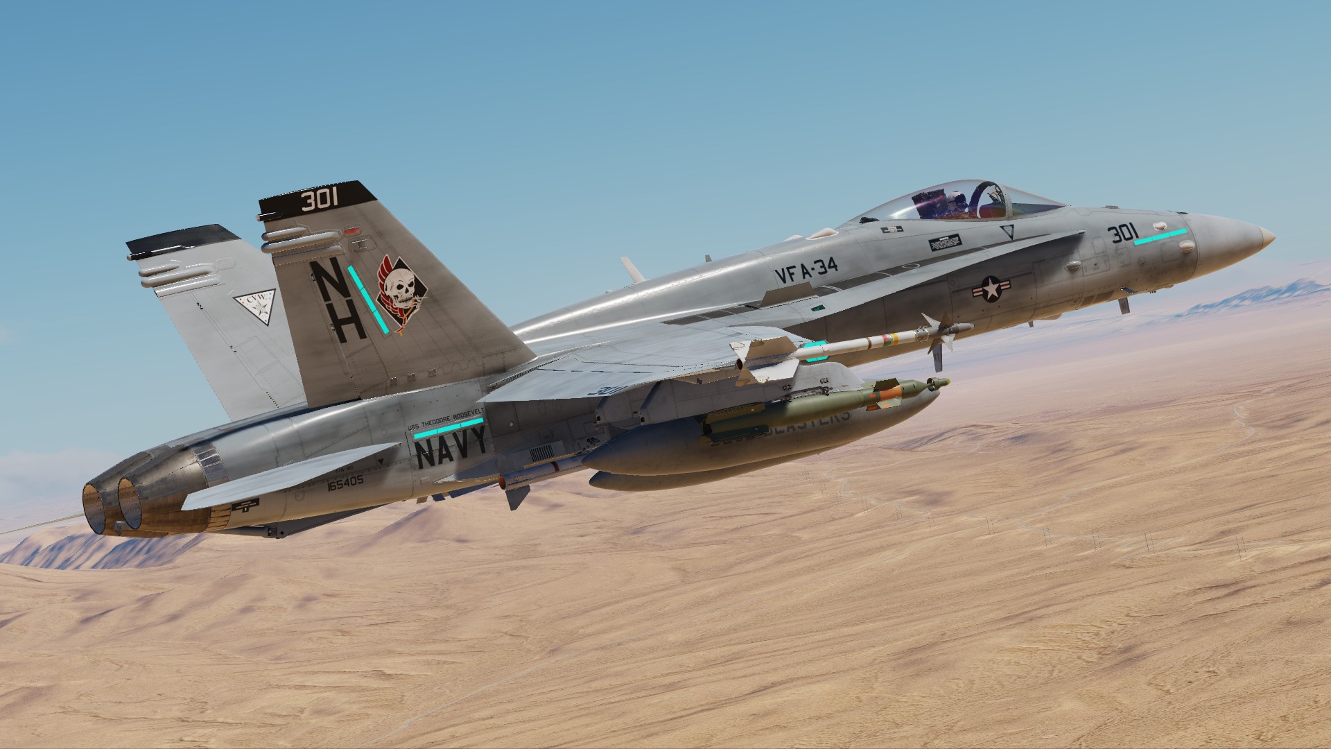 FA-18C VFA-34 Blue Blasters 2020s fictional 4K Skin Pack 2 update 2024 ...