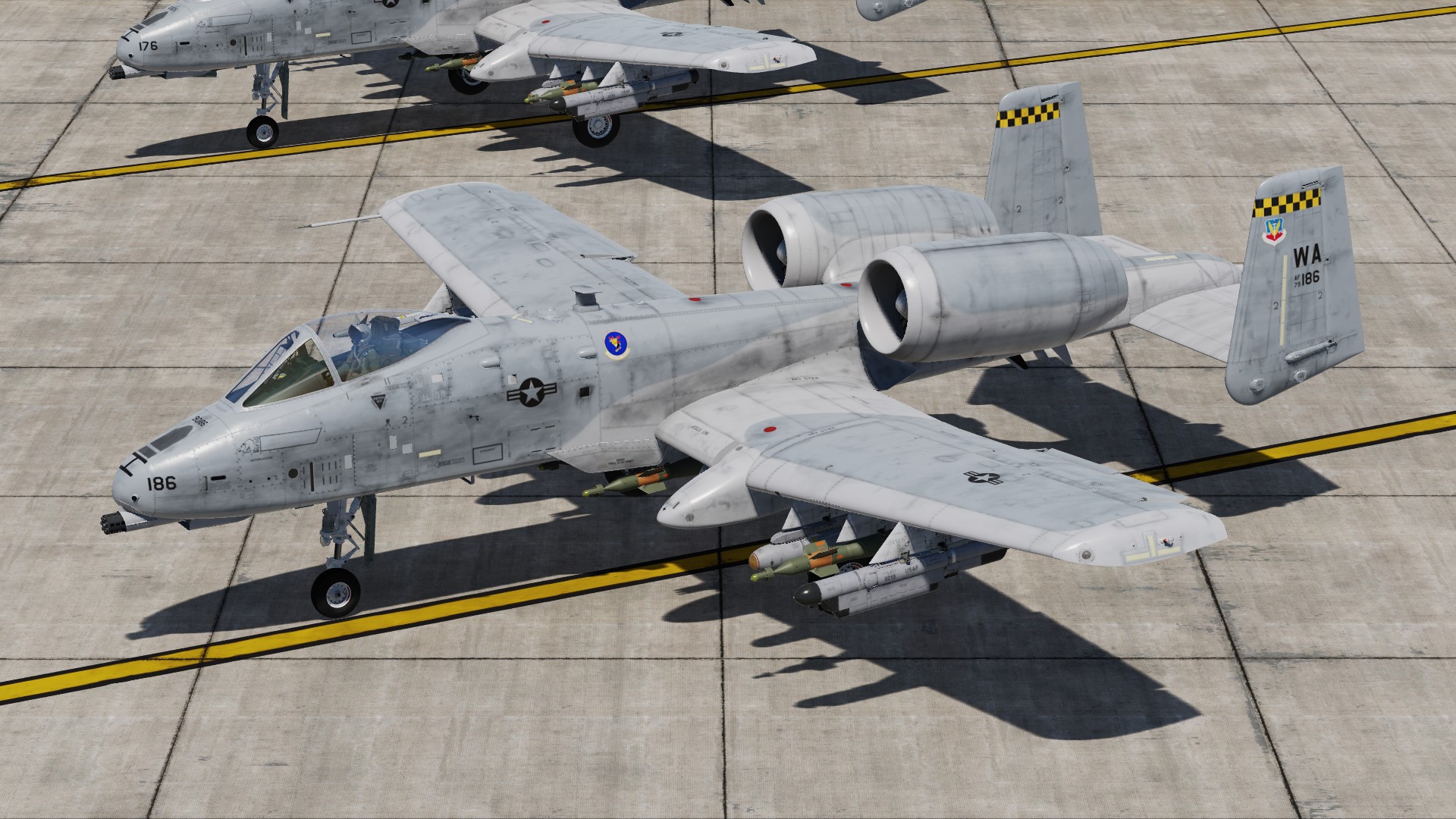 A-10C II USAF 66th Weapons Squadron 2020s fictional 4K Skin Pack 1 ...