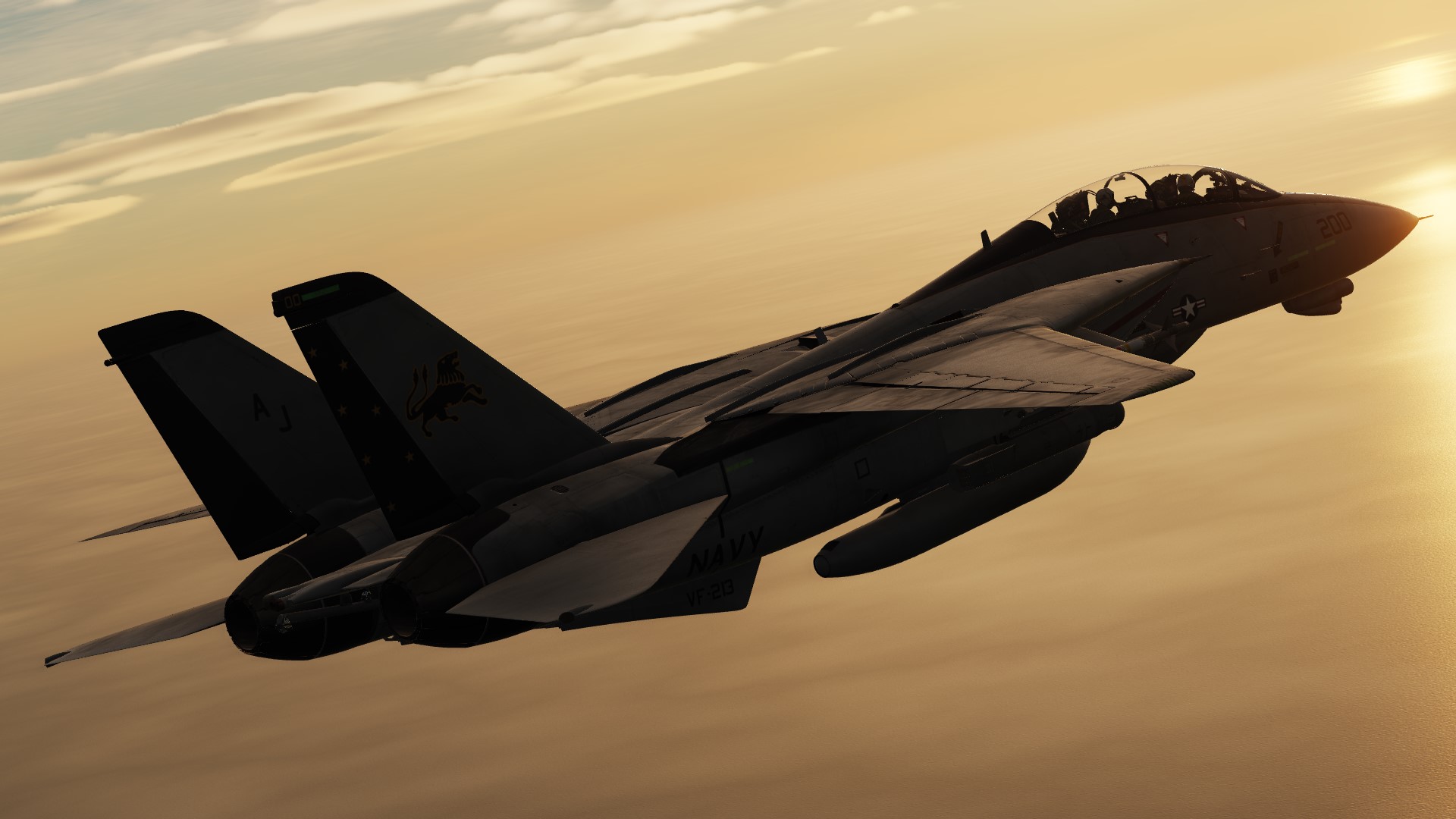 F-14D(B) VF-213 Blacklions 2020s fictional Skin Pack 1 update 2025/02/17