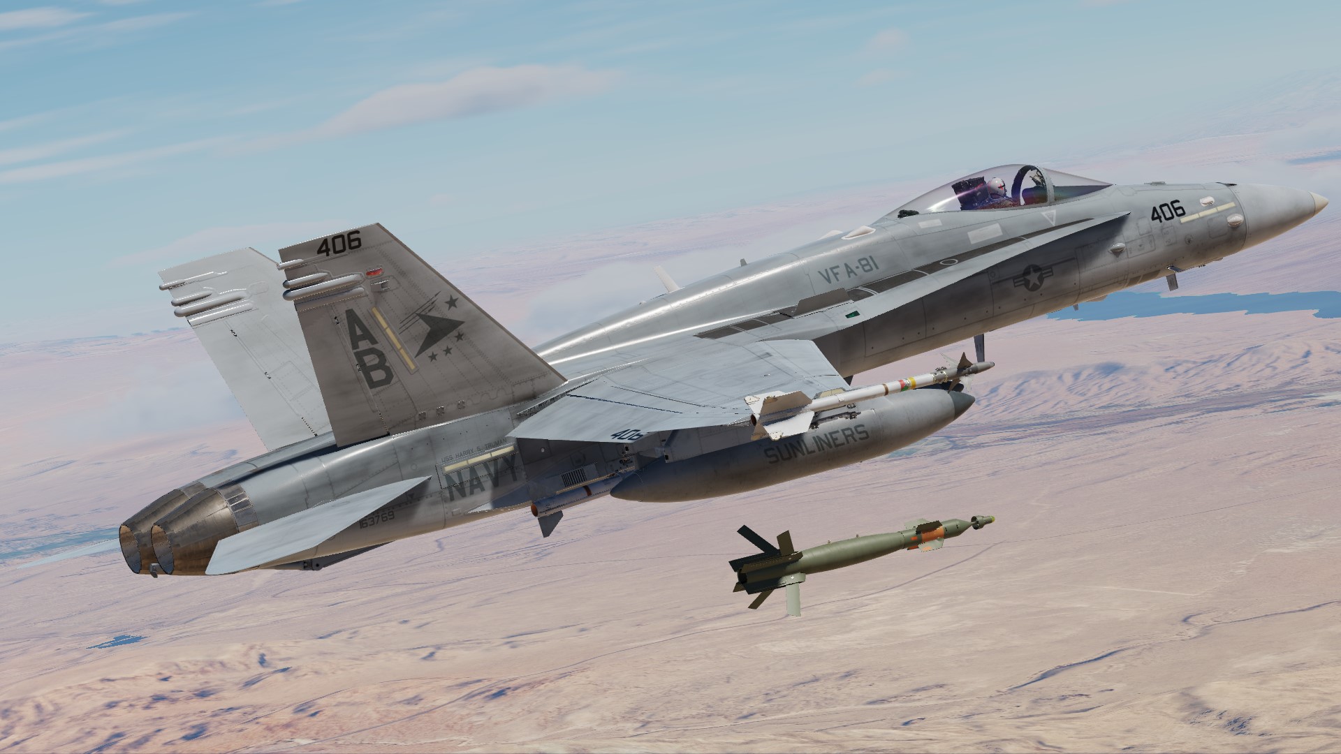 FA-18C VFA-81 Sunliners 2020s fictional 4K Skin Pack 2 update 2024/11/17