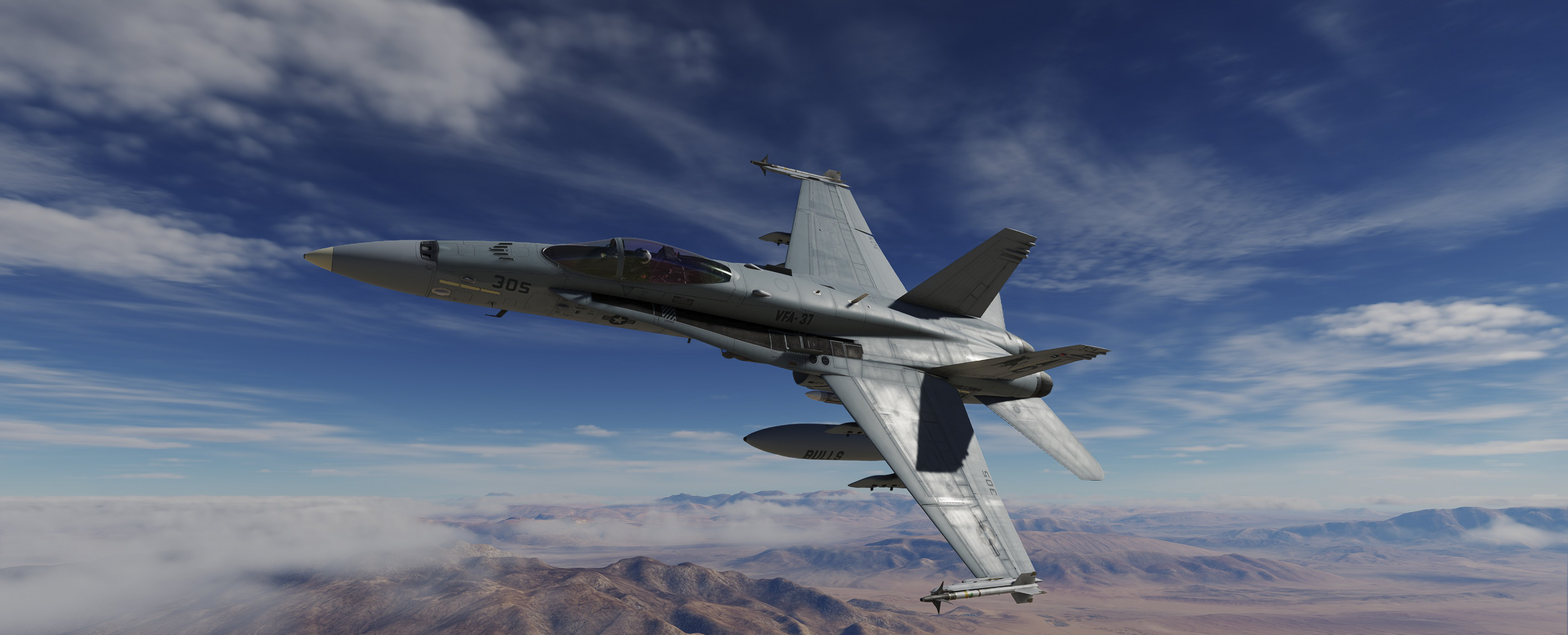 F/A-18C VFA-37 Ragin' Bulls 4k Re-Mastered (Updated: 6/29/2024)