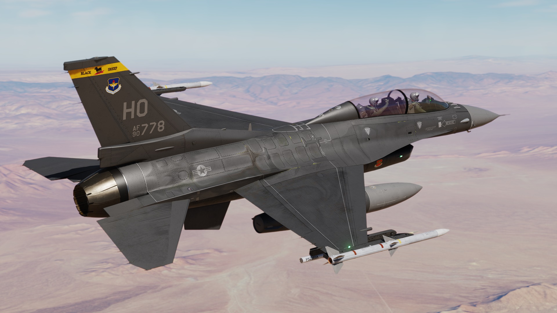 USAF F-16D 8th FS AF90-778 HAVE GLASS (SUFA MOD)