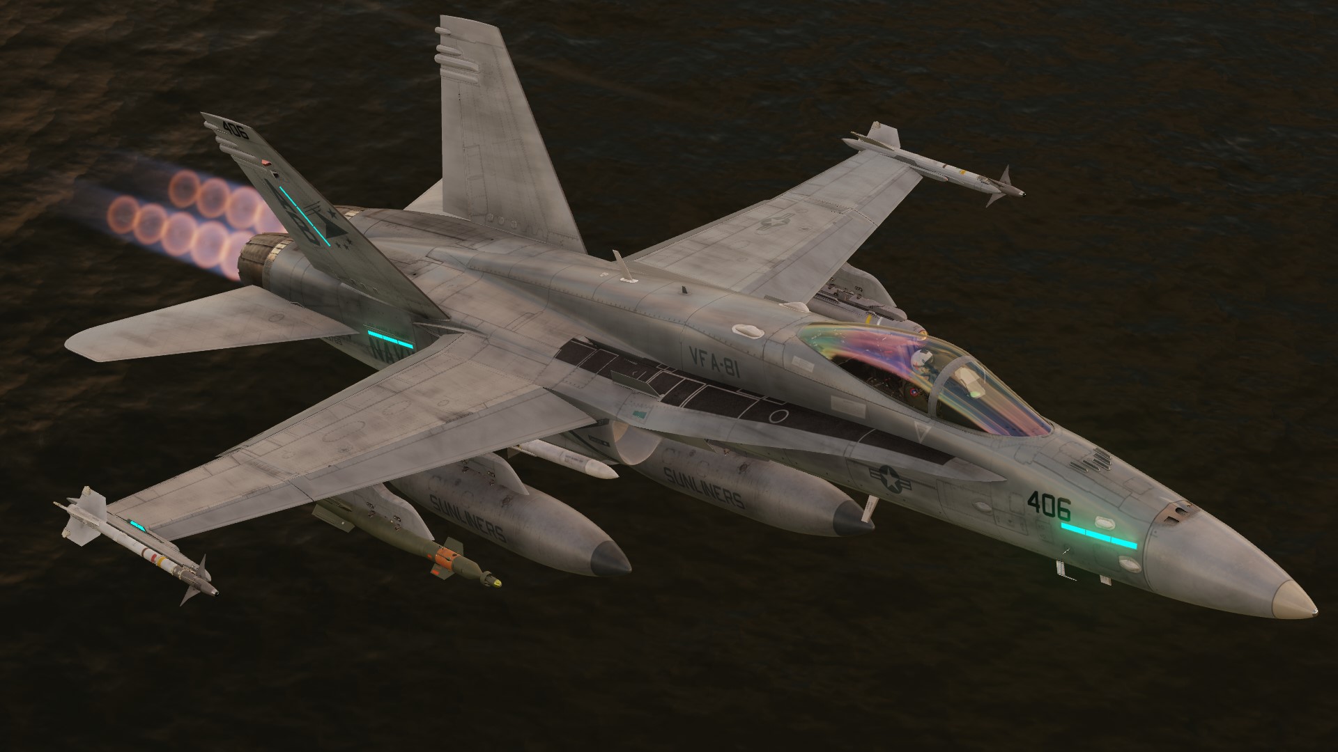 FA-18C VFA-81 Sunliners 2020s fictional 4K Skin Pack 2 update 2024/11/17