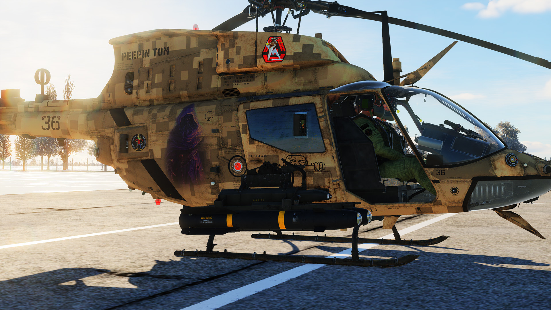 OH-58D "Peepin Tom" - Desert Digital Camo Pattern