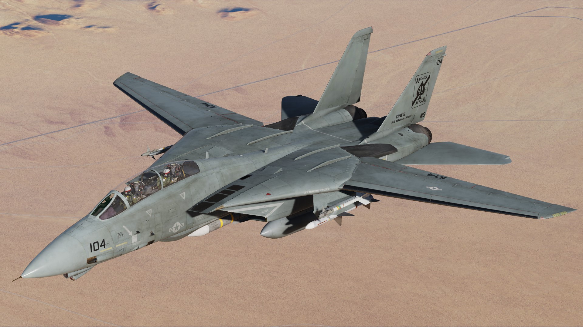 F-14A VF-41 Black Aces 2020s fictional Skin Pack 2 update 2025/05/16