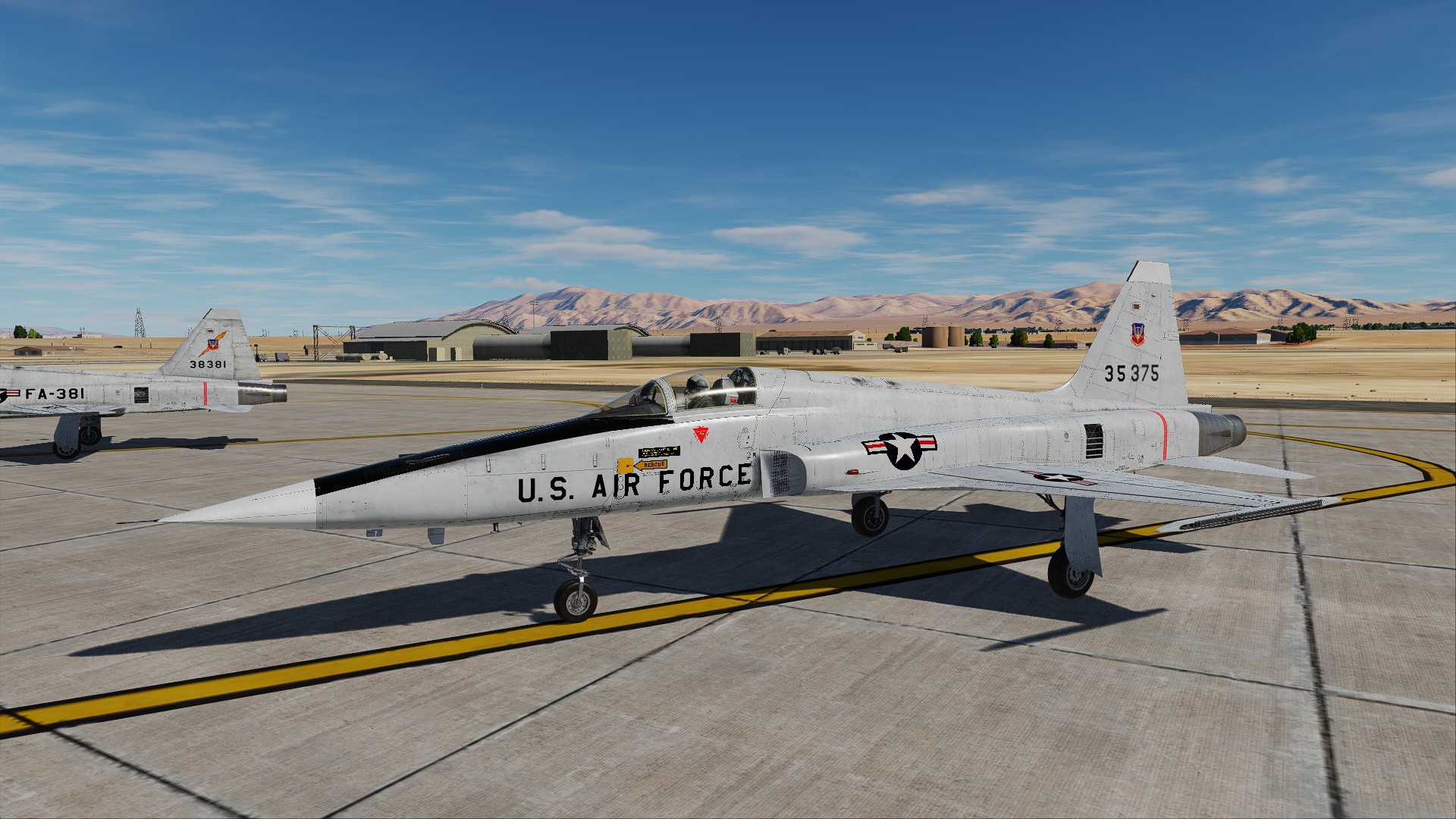 F-5A USAF skin - With tail numbers