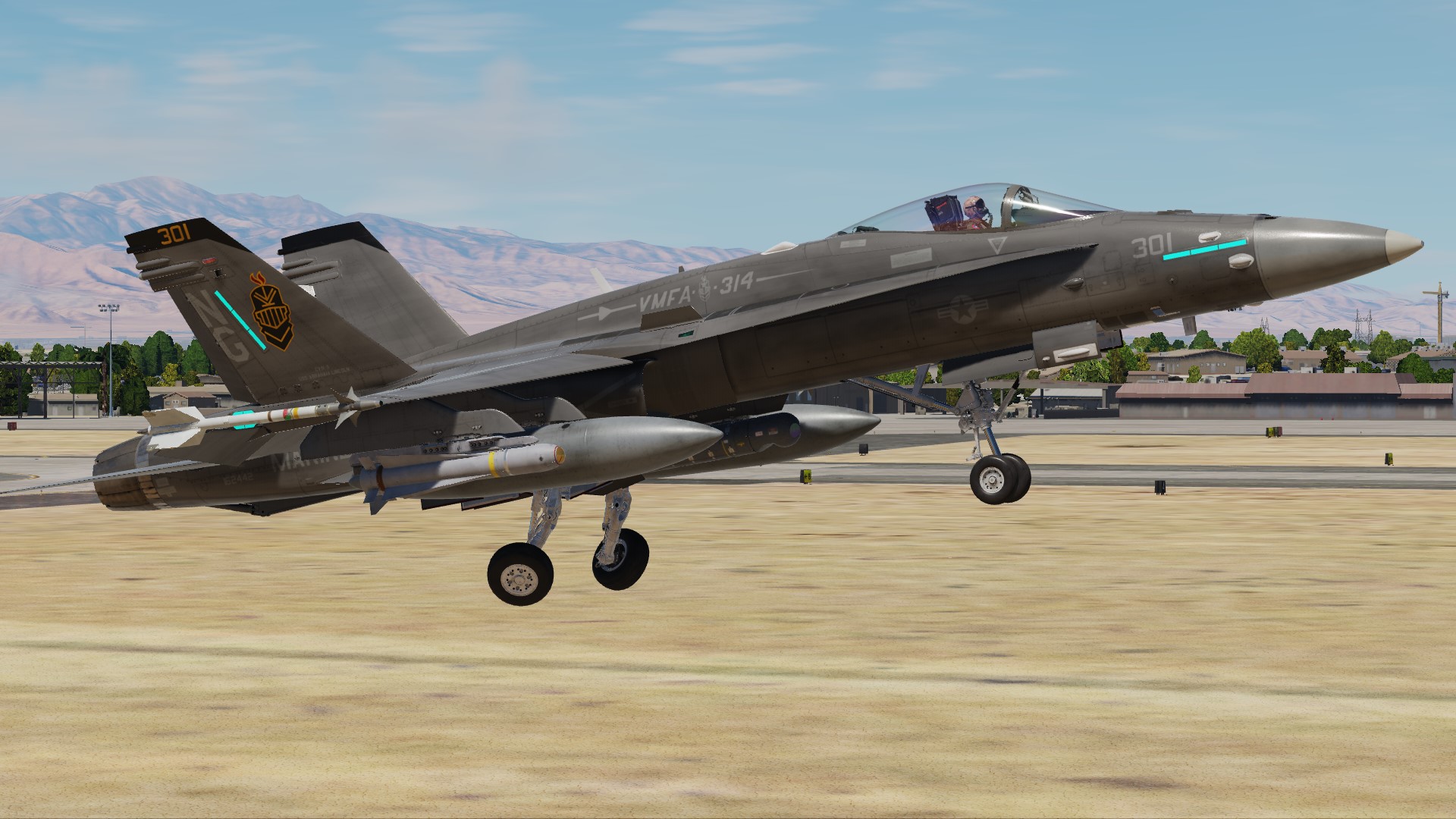 FA-18C VMFA-314 Black Knights 2020s fictional 4K Skin Pack 2